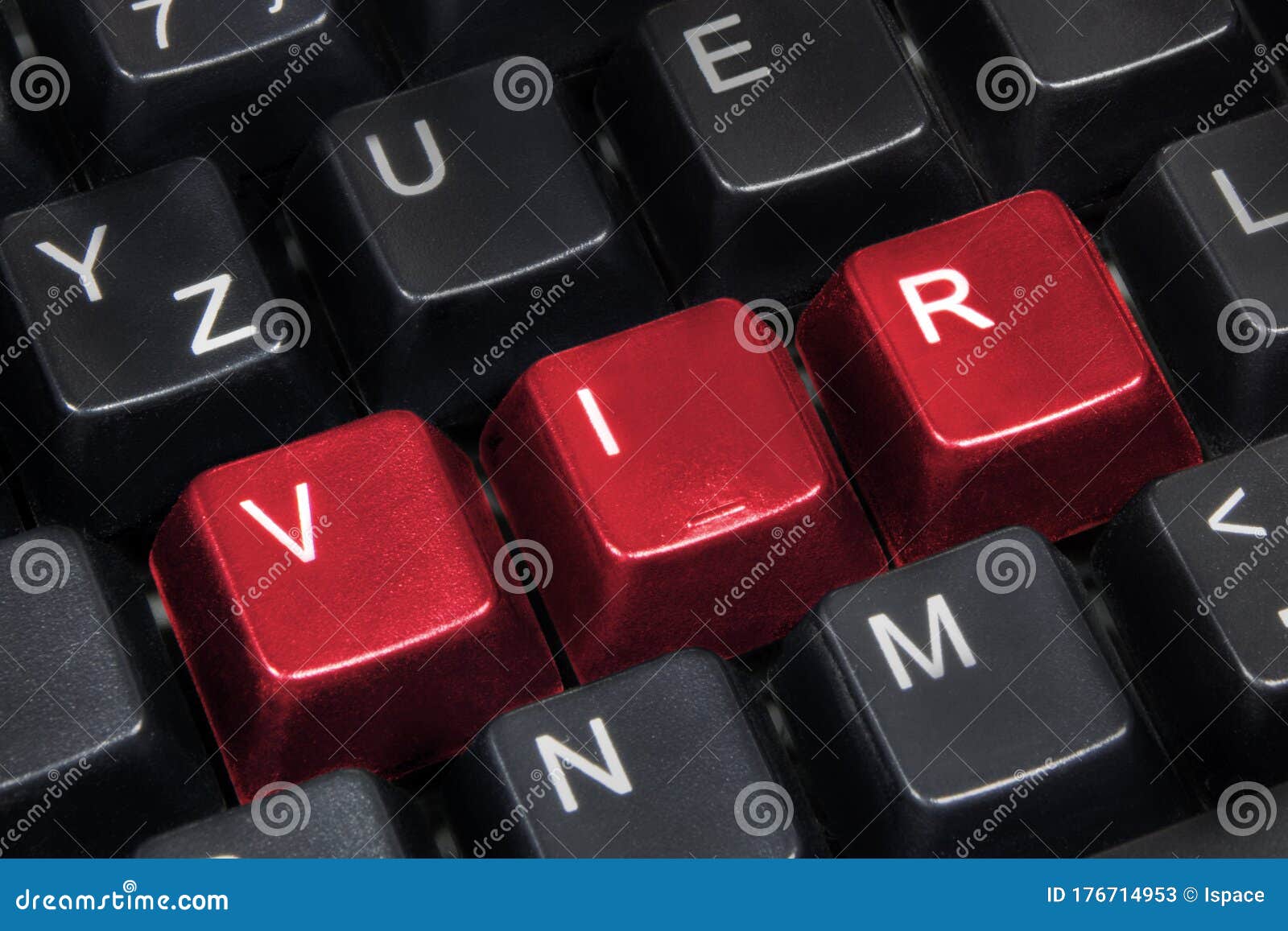 Word vir on keybord stock image. Image of detail, help - 176714953