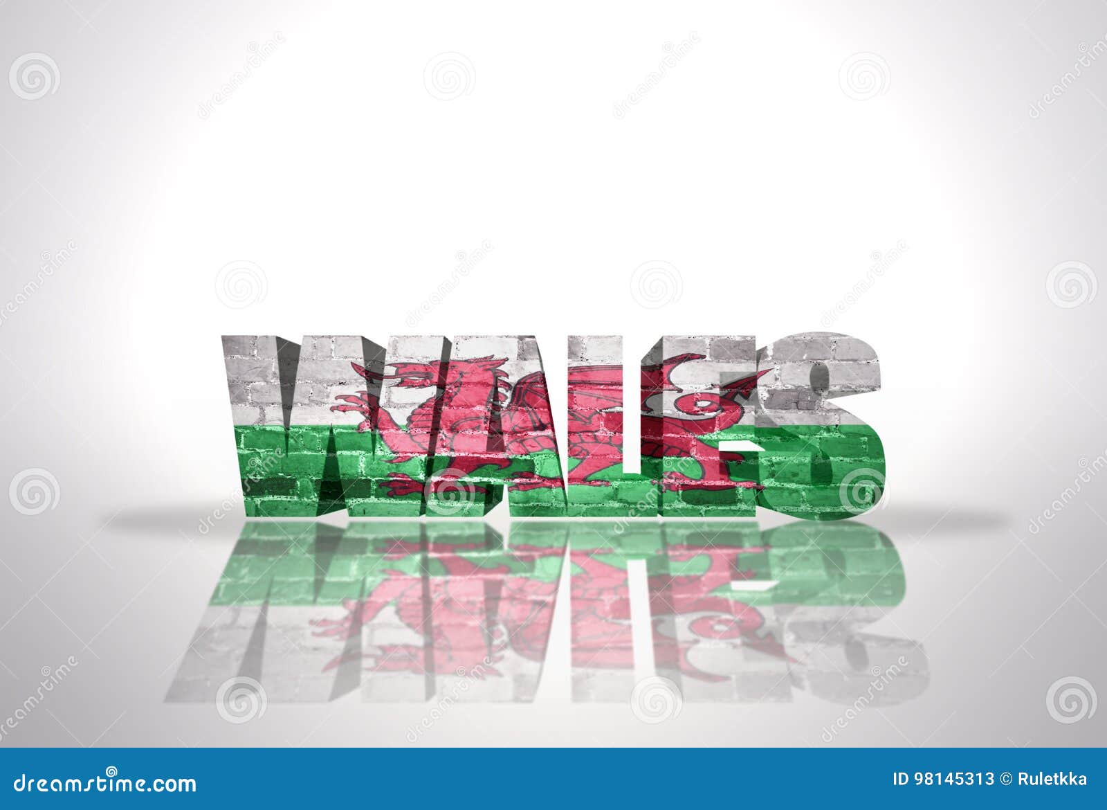Word Wales on the White Background Stock Illustration - Illustration of ...