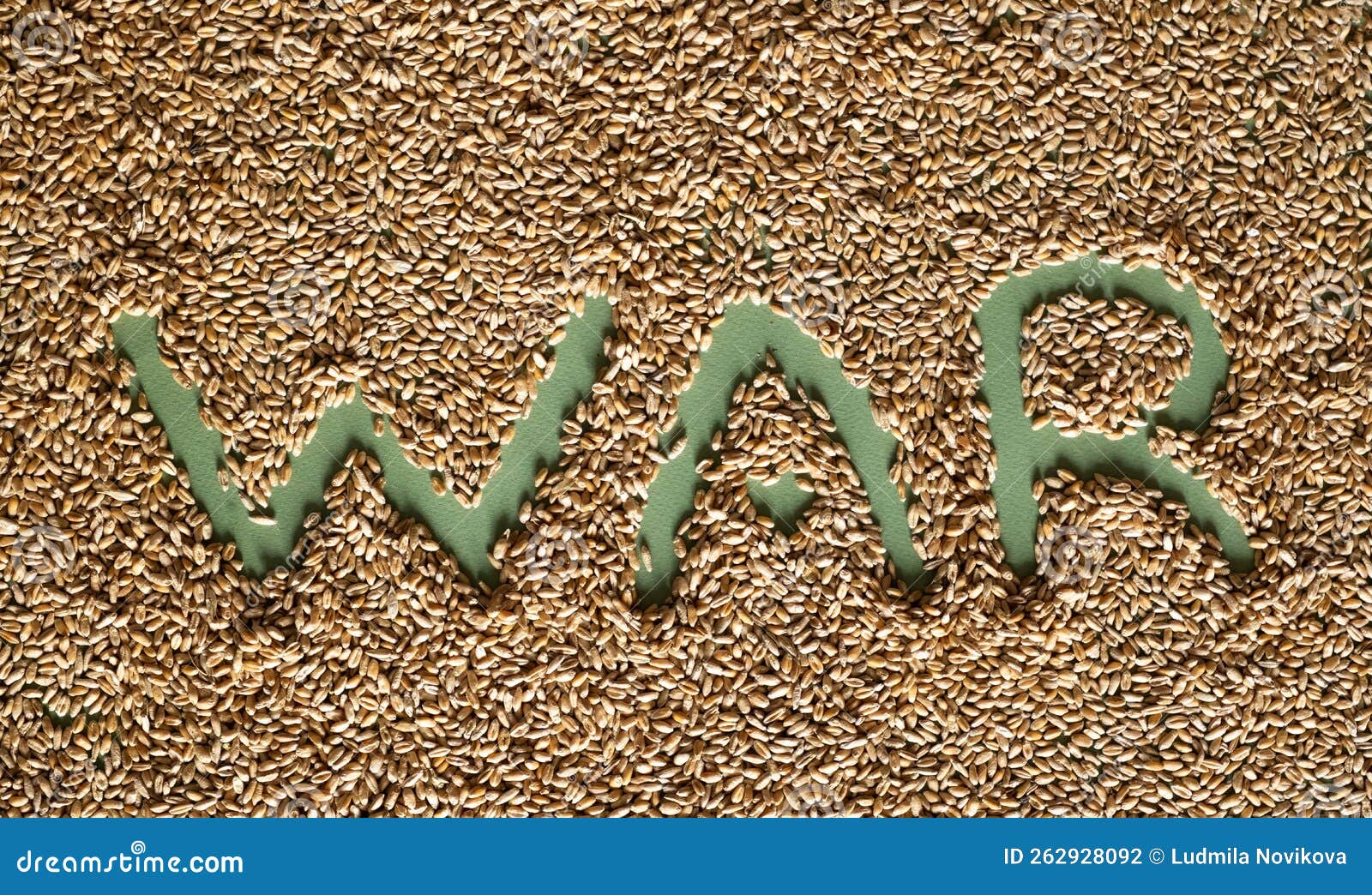 The Word `war` on a Grain Background Stock Photo - Image of closeup ...