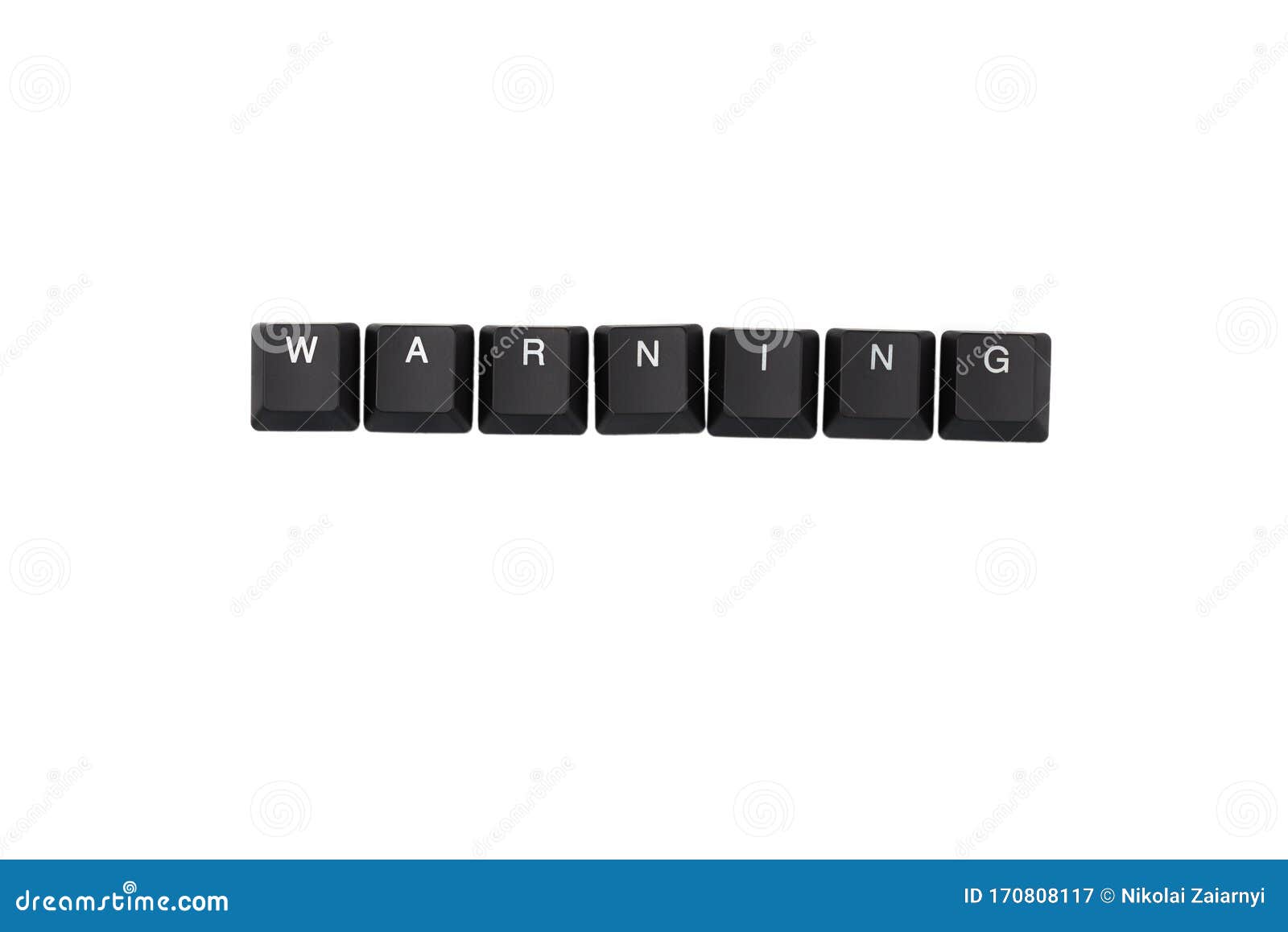 Word Warning Written on Keyboard Stock Image - Image of alphabet ...