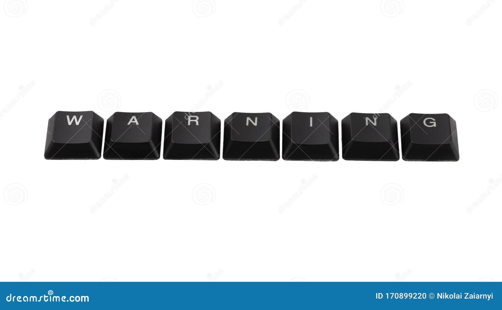Word Warning Written on Keyboard Stock Photo - Image of safety, sign ...