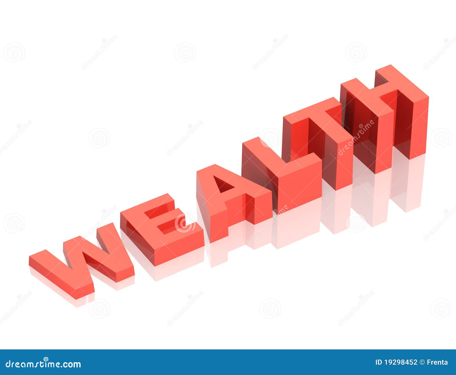 Word wealth as a ladder stock illustration. Illustration of debt - 19298452