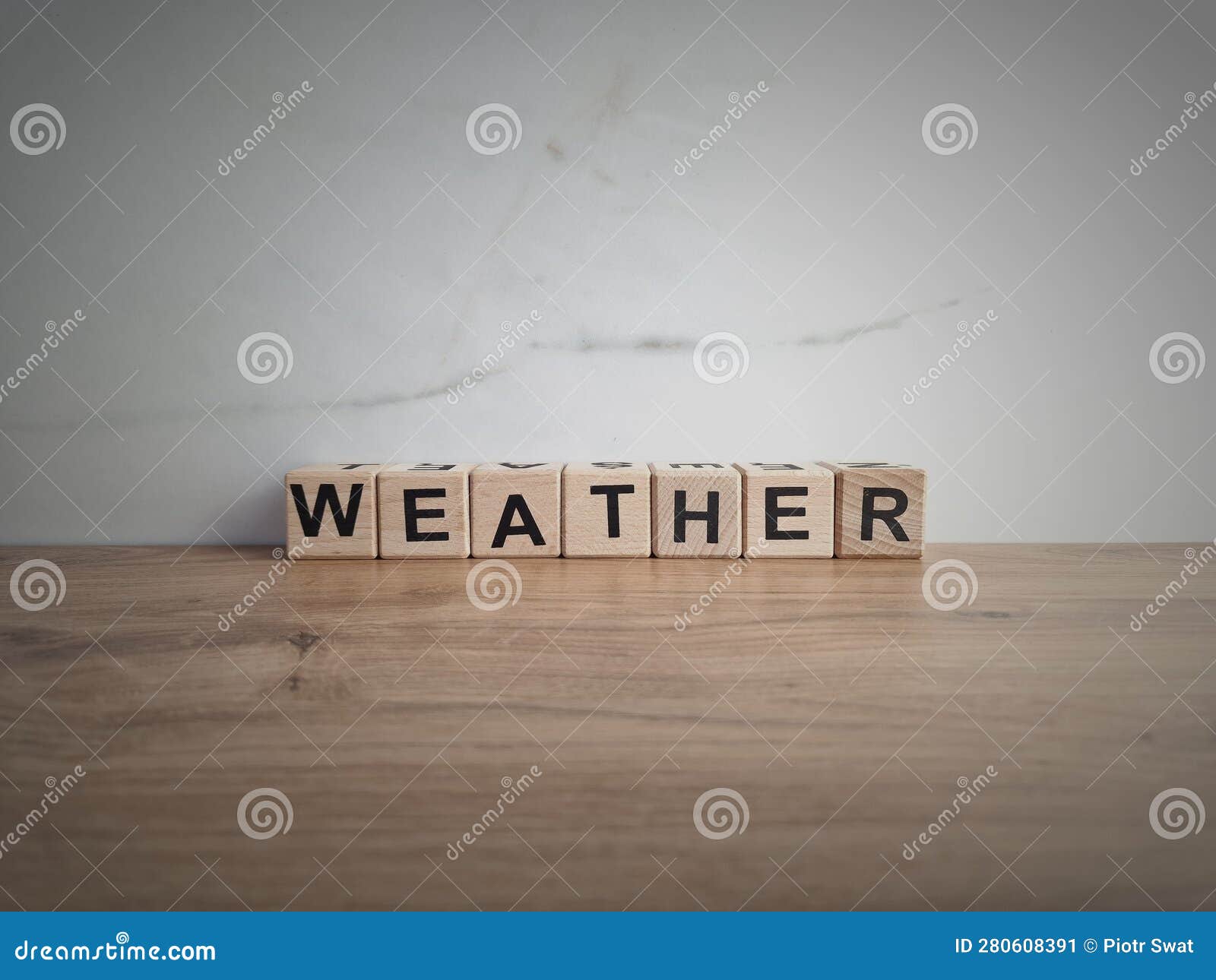 Word Weather from Wooden Blocks Stock Image - Image of sunshine, watch ...
