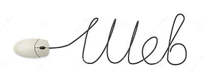 Word Web Made of Computer Mouse Cable Stock Photo - Image of isolated ...