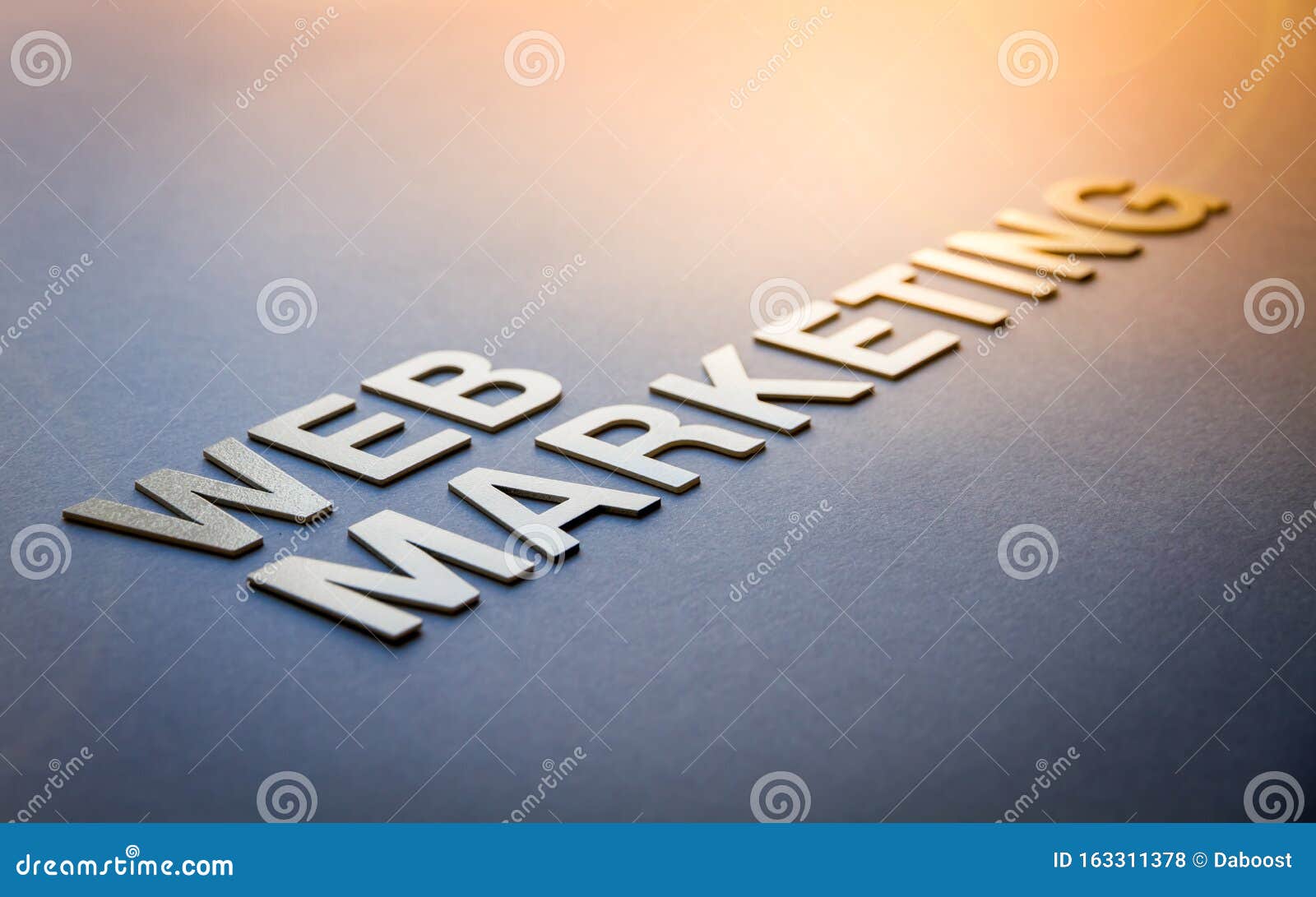 Word Web Marketing Written with White Solid Letters Stock Photo - Image ...
