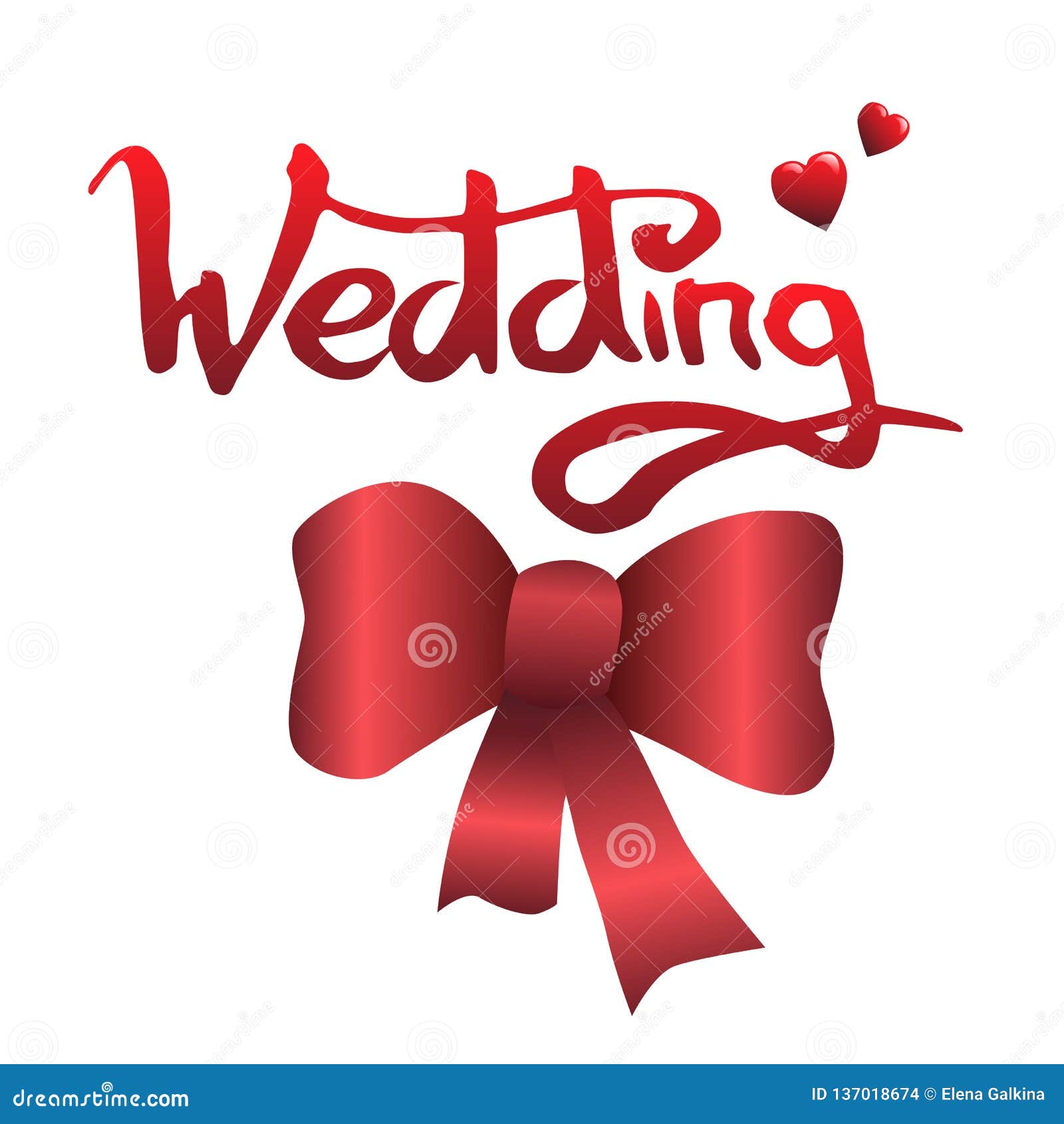 Word Wedding Lettering Vector Illustration | CartoonDealer.com #137018674