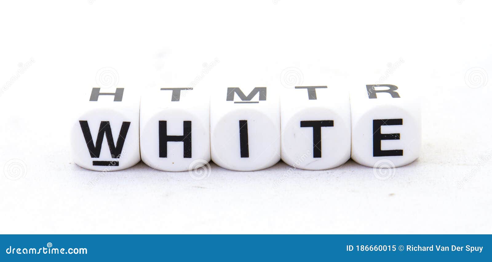 The Word White in Black Text Stock Image - Image of horizontal ...