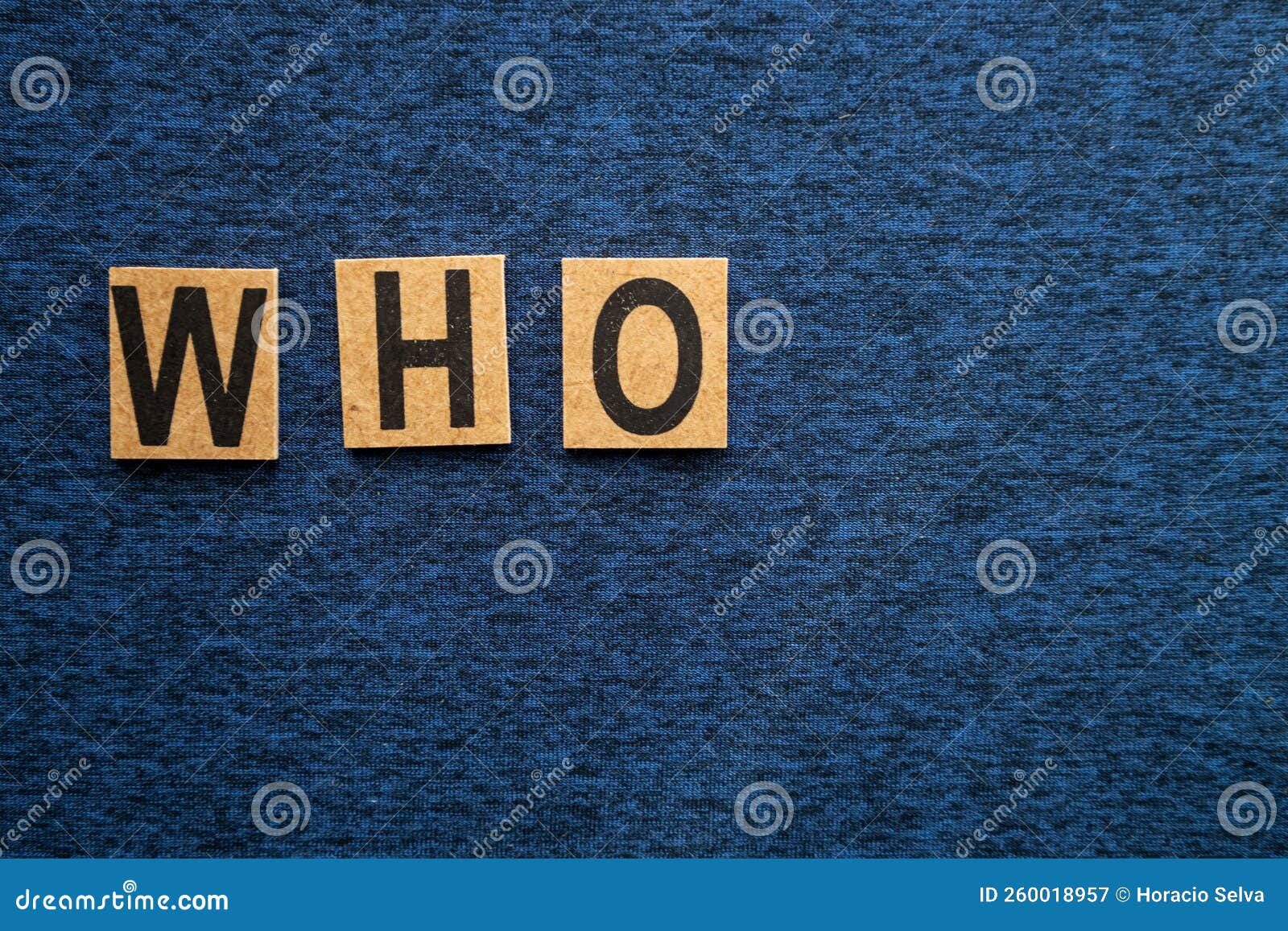 The Word Who Formed with Small Wooden Blocks Stock Image - Image of ...