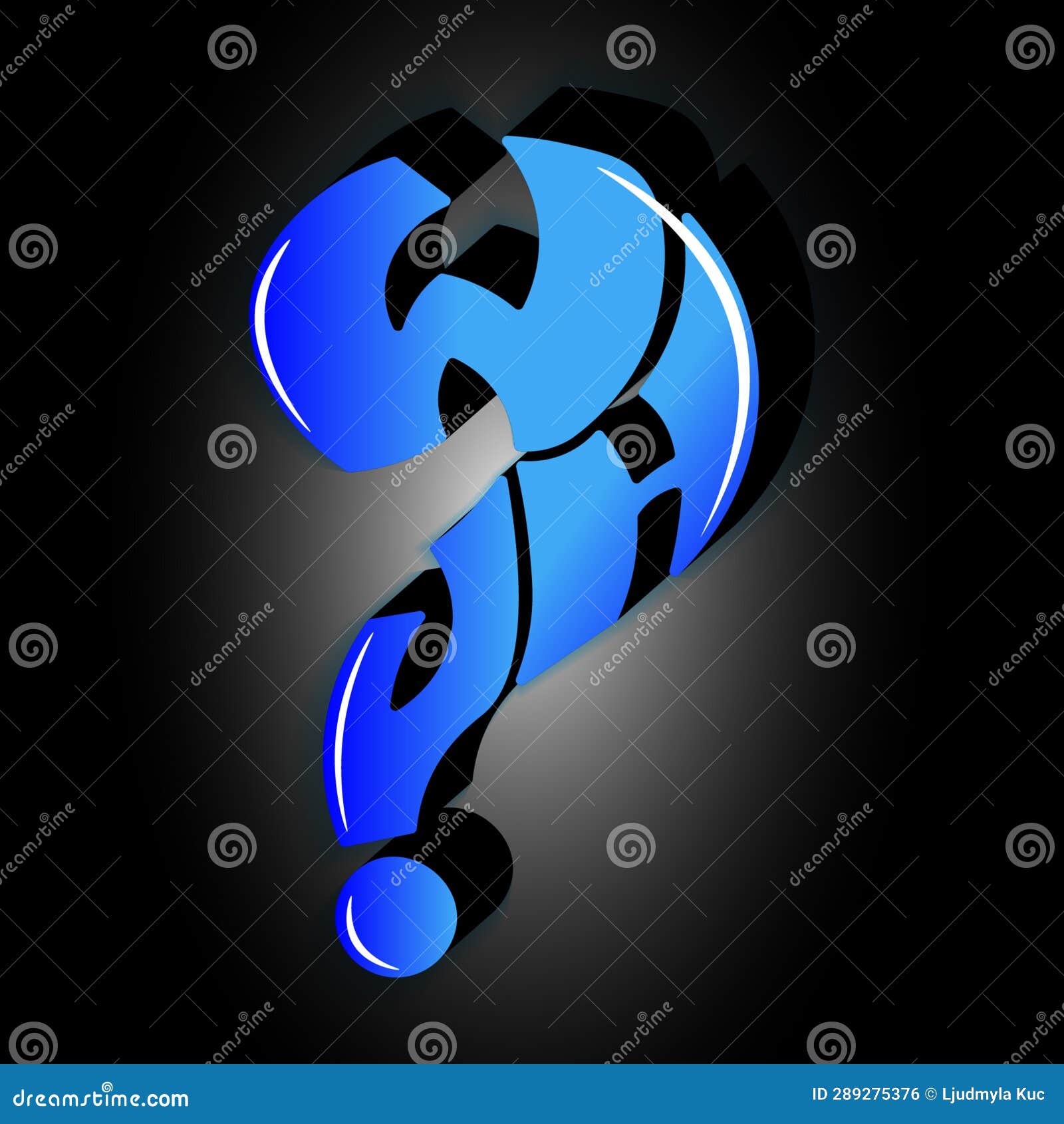 The Word Why is in the Form of a Question Mark Stock Vector ...