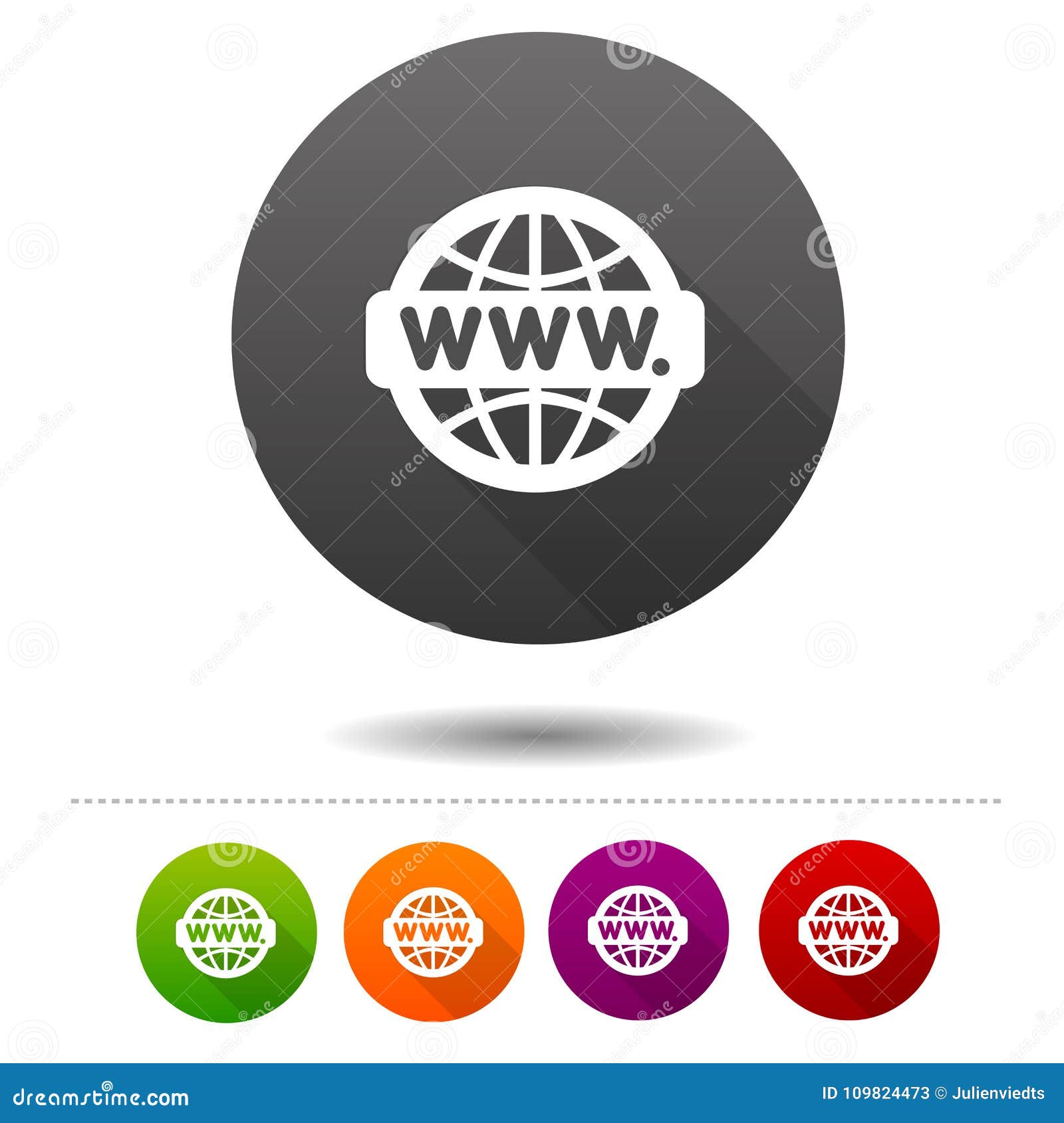 Word Wide Web Icon. WWW Symbol Sign. Web Button Stock Vector ...