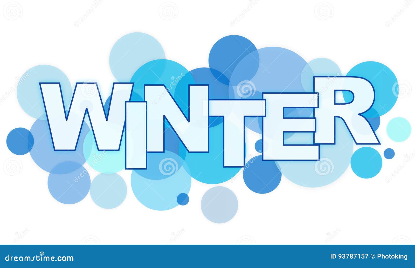 Word WINTER stock illustration. Illustration of symbol - 93787157