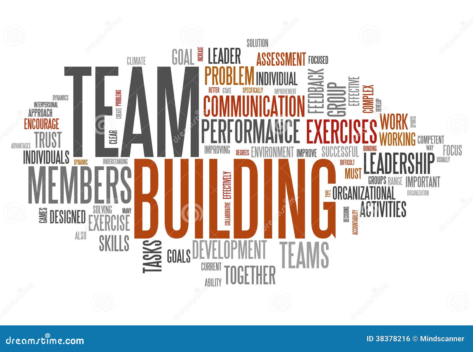 Word Wolk Team Building stock illustratie. Illustration of ontwerp ...