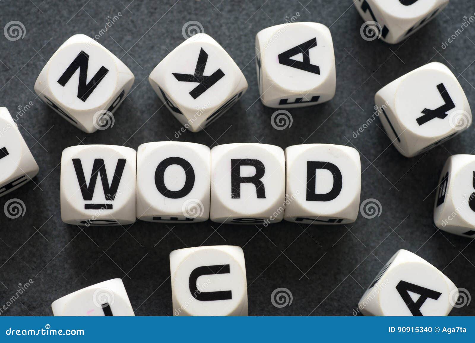 Word word on toy cubes stock photo. Image of education - 90915340