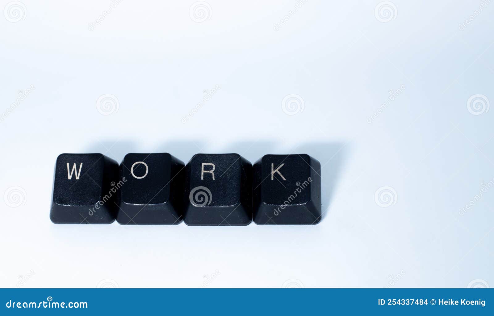 The Word `WORK` Written with Keyboard Keys Stock Photo - Image of ...