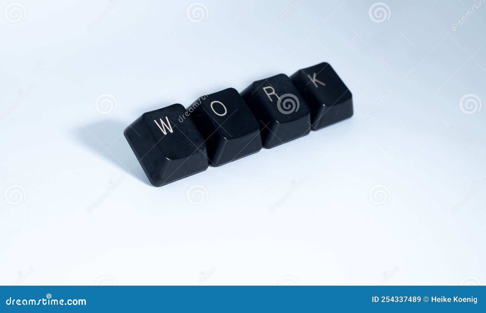The Word `WORK` Written with Keyboard Keys Stock Image - Image of words ...