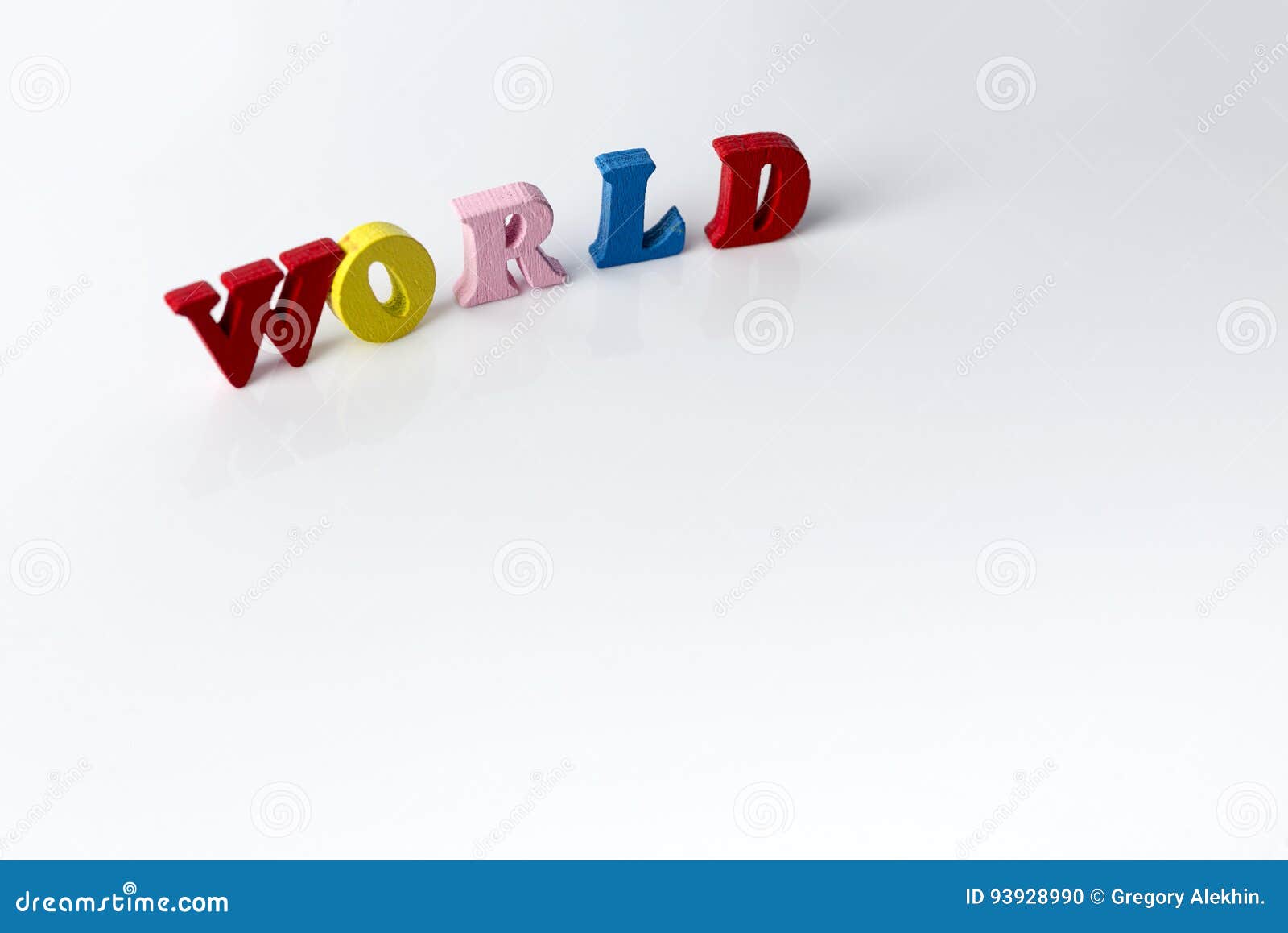 The Word of the World on White Background. Stock Photo - Image of ...