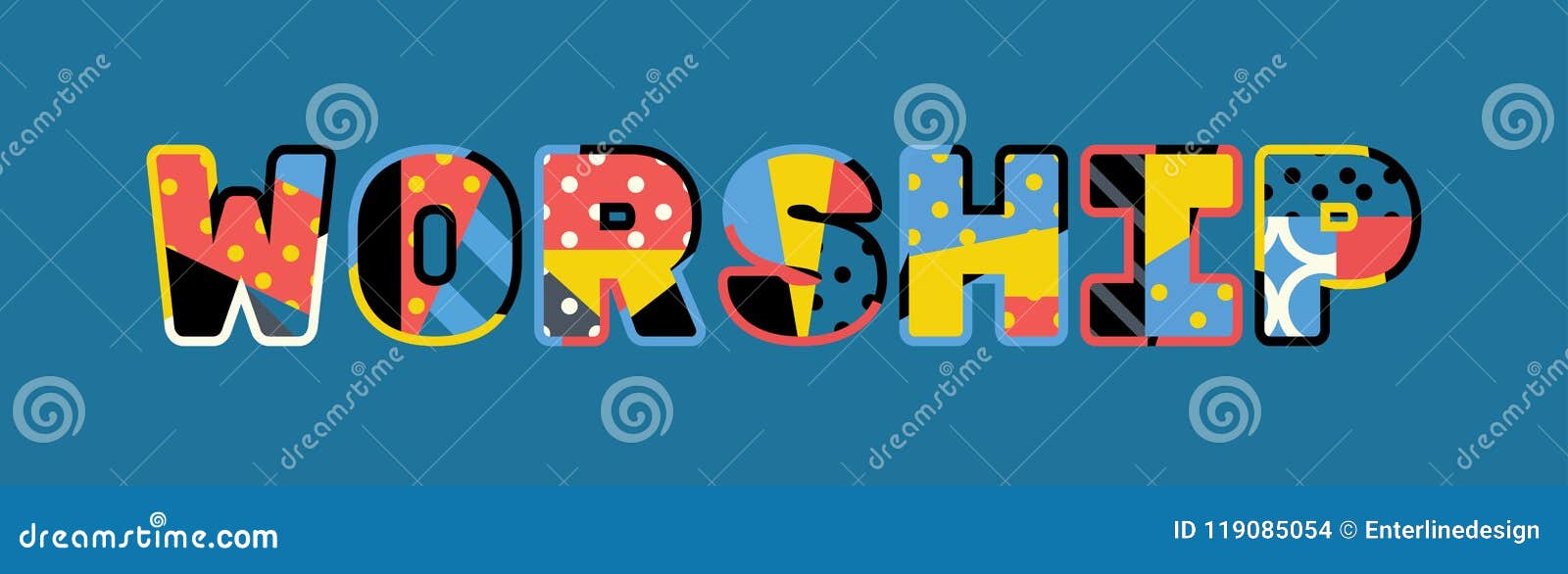 Worship Concept Word Art Illustration Stock Vector Illustration Of