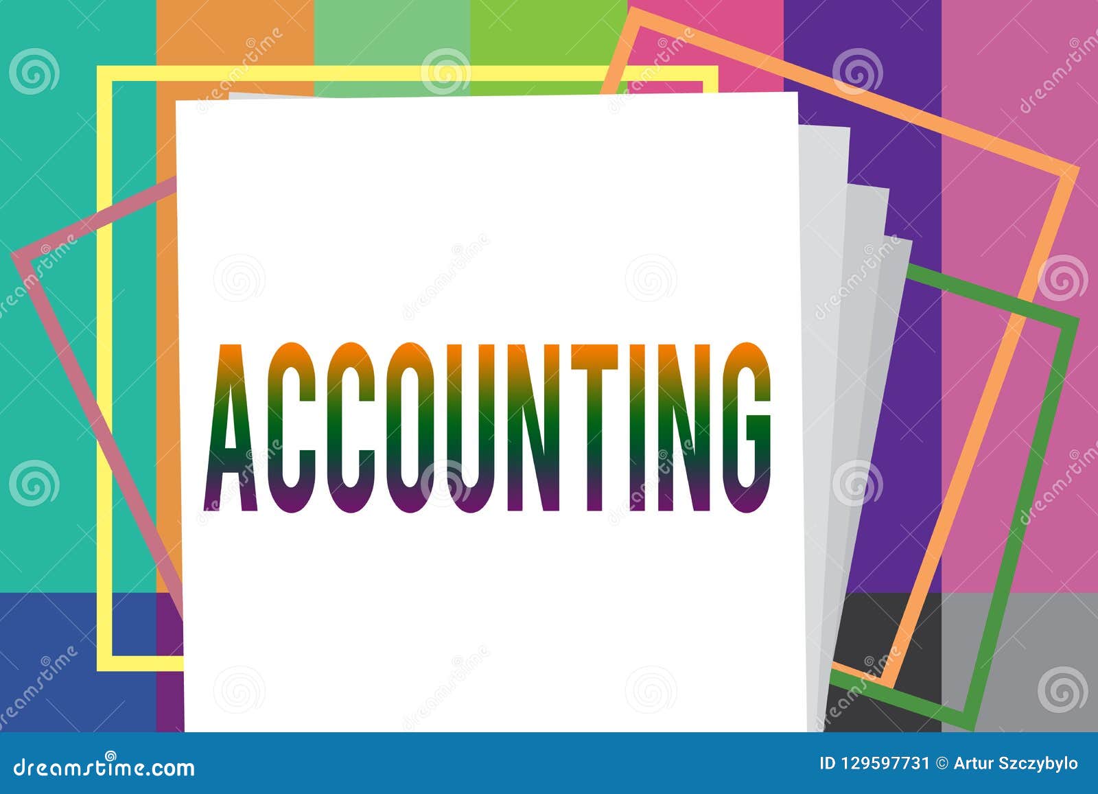 Word Writing Text Accounting. Business Concept for Process Work of ...