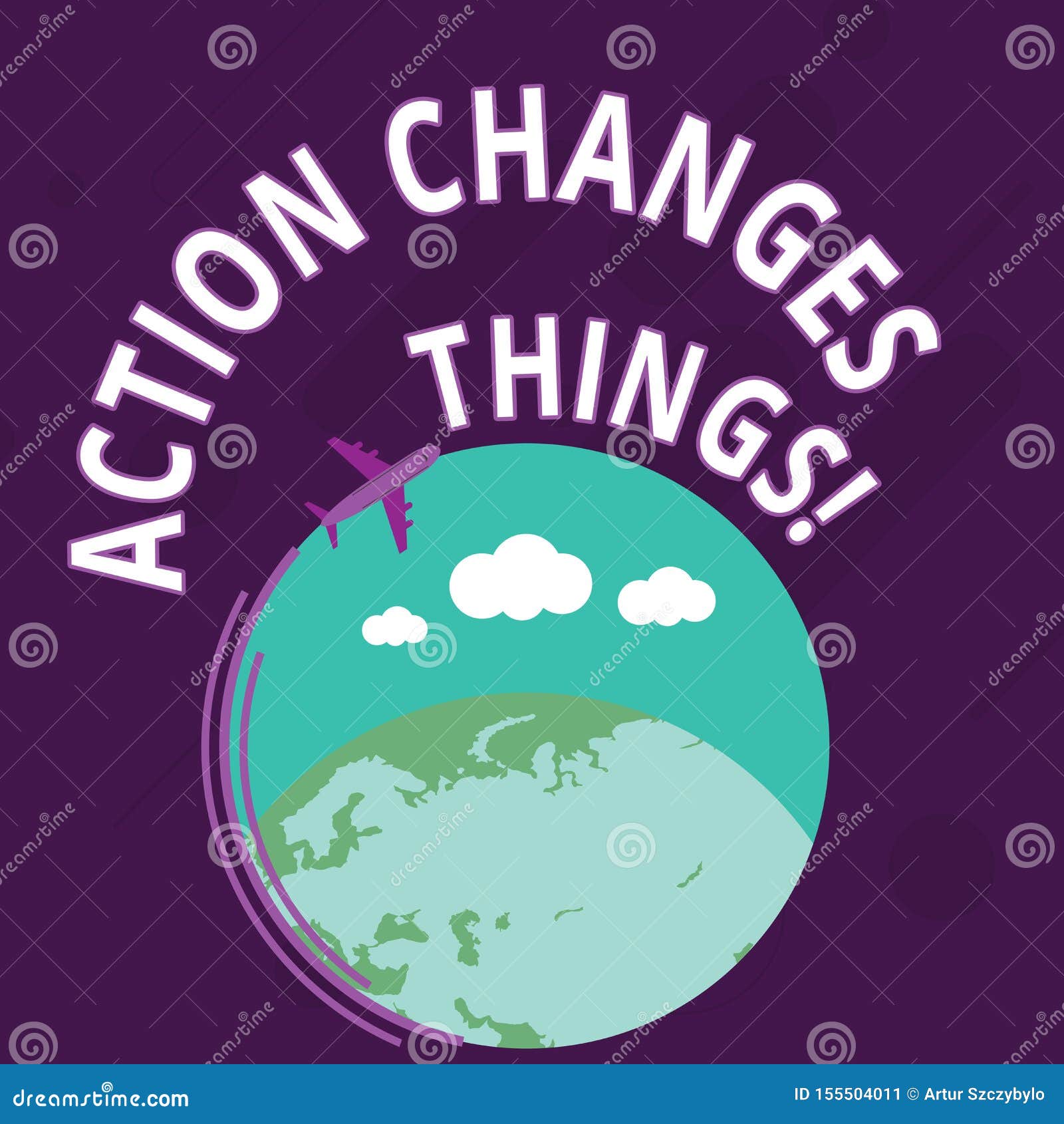 Word Writing Text Action Changes Things. Business Concept for Start ...