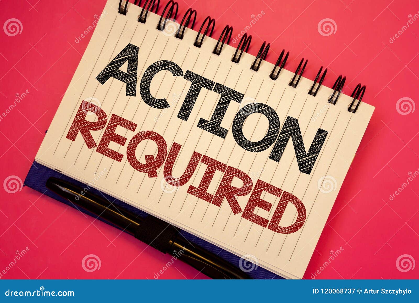 Word Writing Text Action Required. Business Concept for Important Act ...