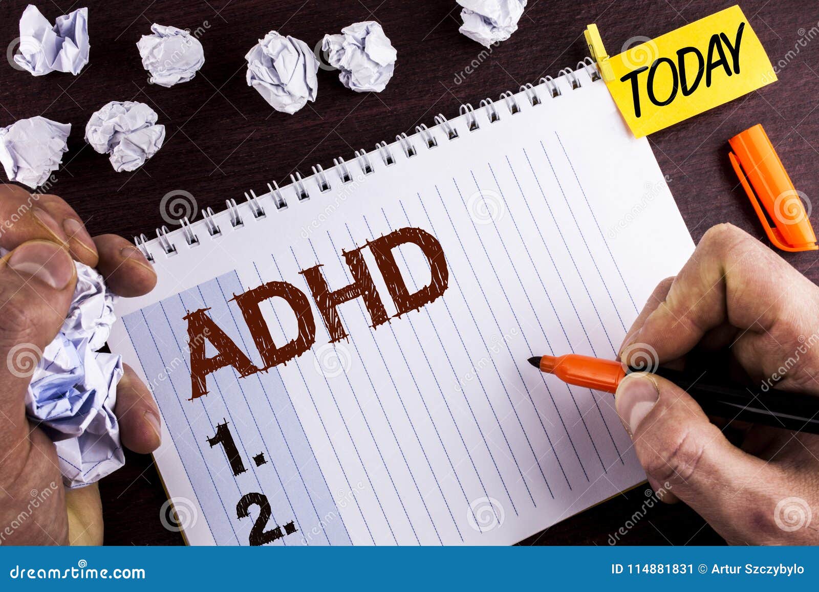 Word Writing Text Adhd. Business Concept for Learning Made Easier for ...