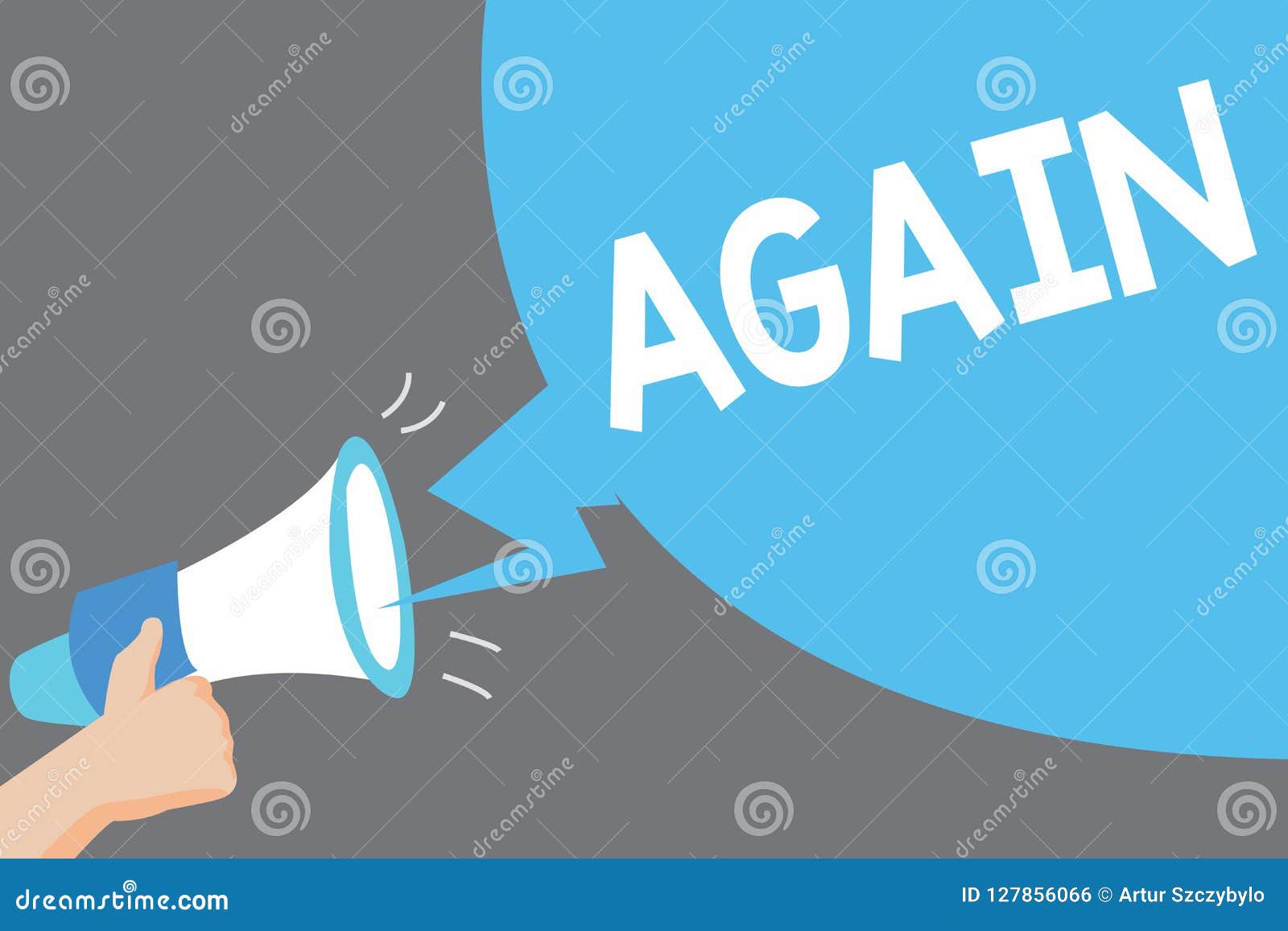 Word Writing Text Again. Business Concept for Repeating Something Once ...