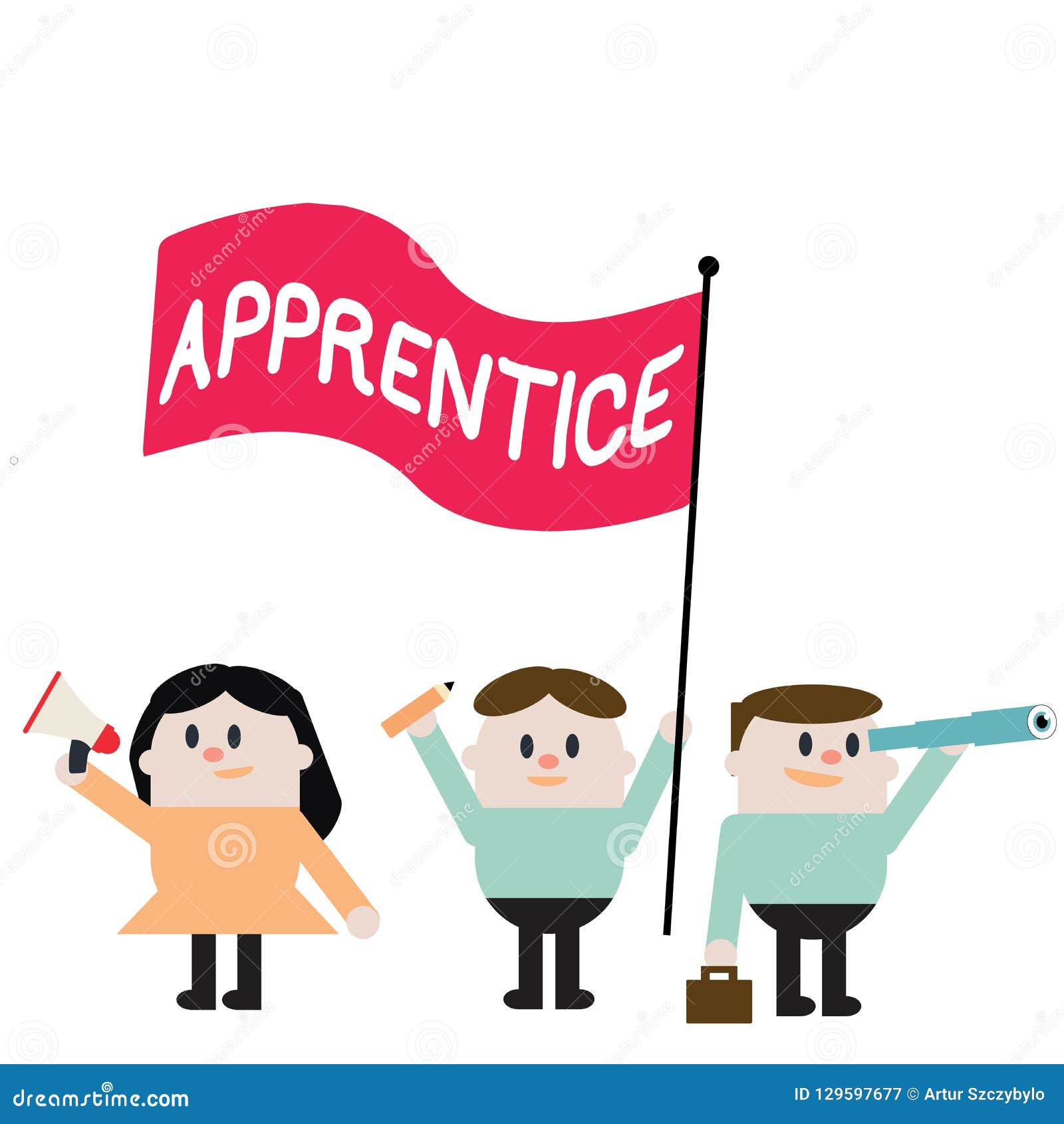 Word Writing Text Apprentice. Business Concept for Person Learning ...