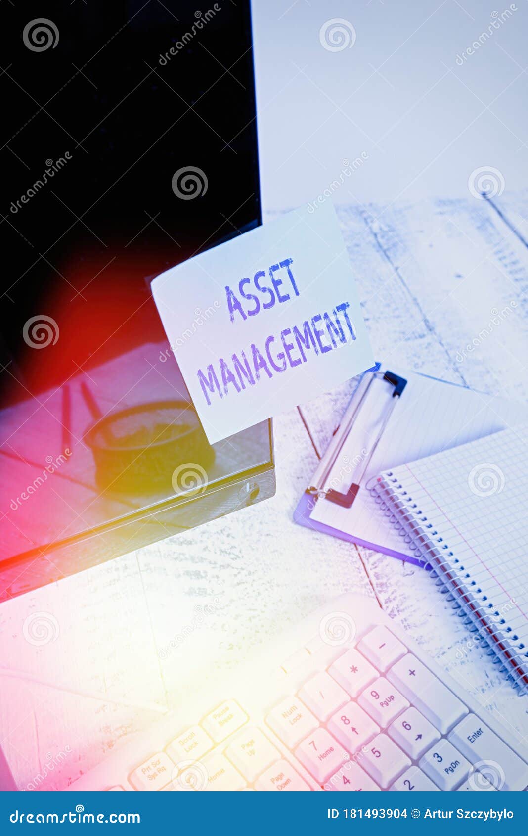 Word Writing Text Asset Management. Business Concept for Systematic ...