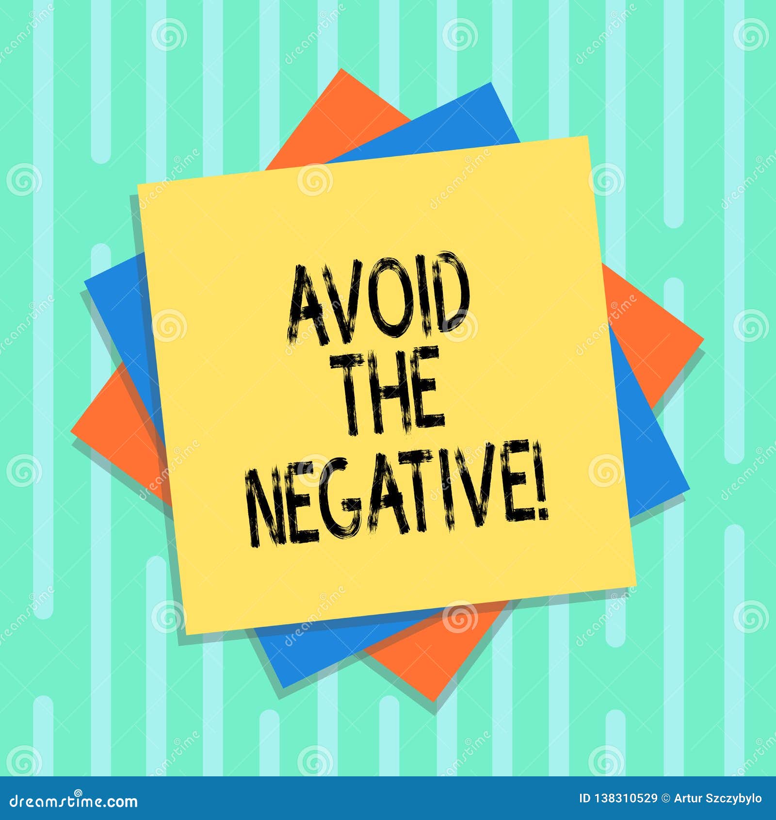 Word Writing Text Avoid the Negative. Business Concept for Asking ...