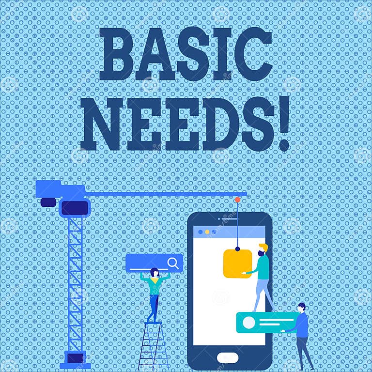 Word Writing Text Basic Needs. Business Concept for Measurement of ...