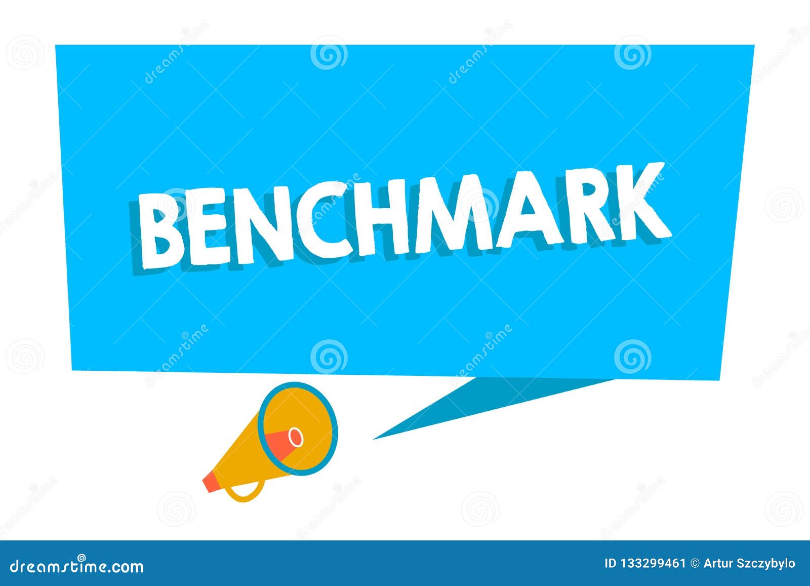Word Writing Text Benchmark. Business Concept for Standard or Point of ...