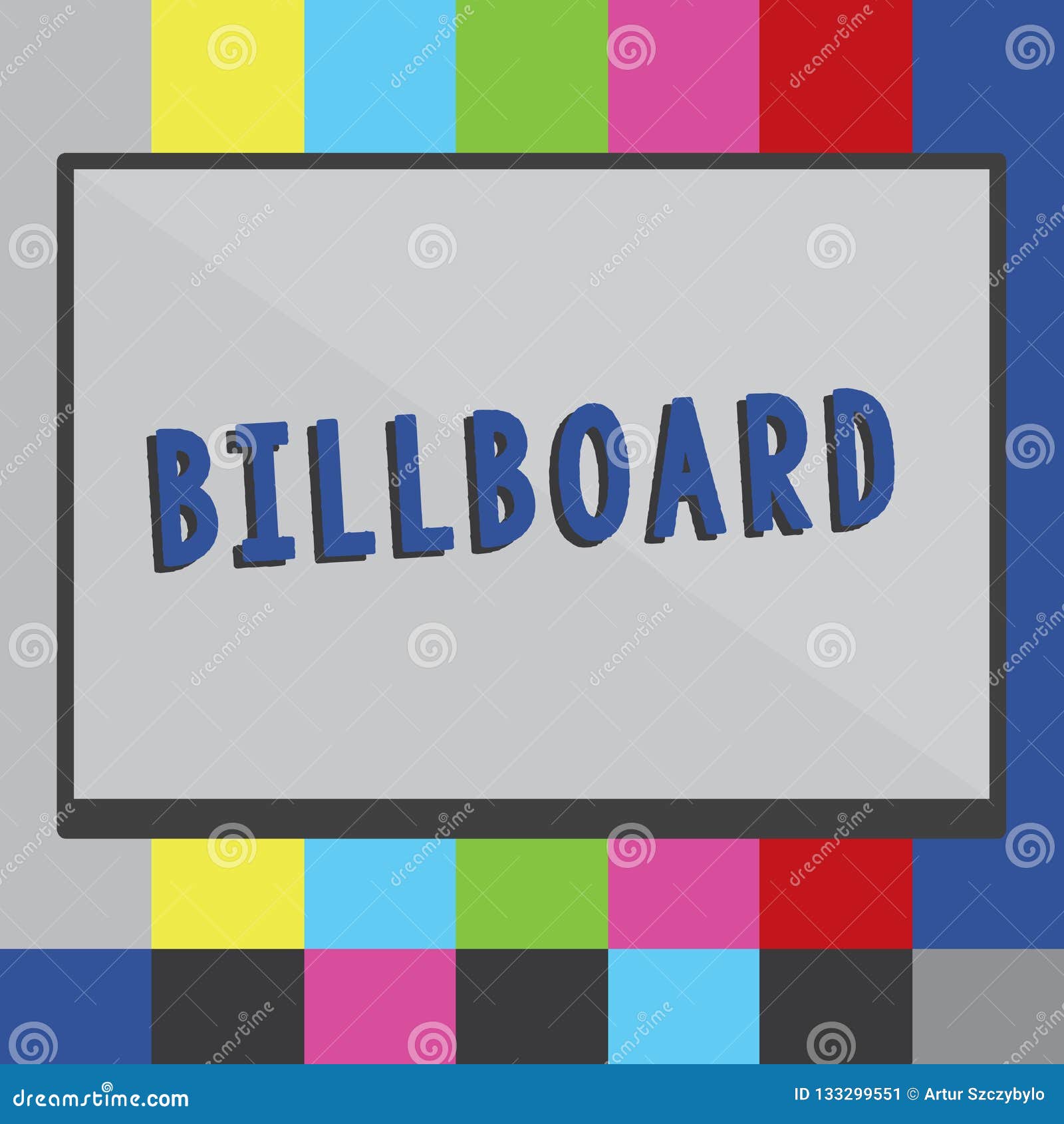 Word Writing Text Billboard. Business Concept for Large Outdoor Board ...