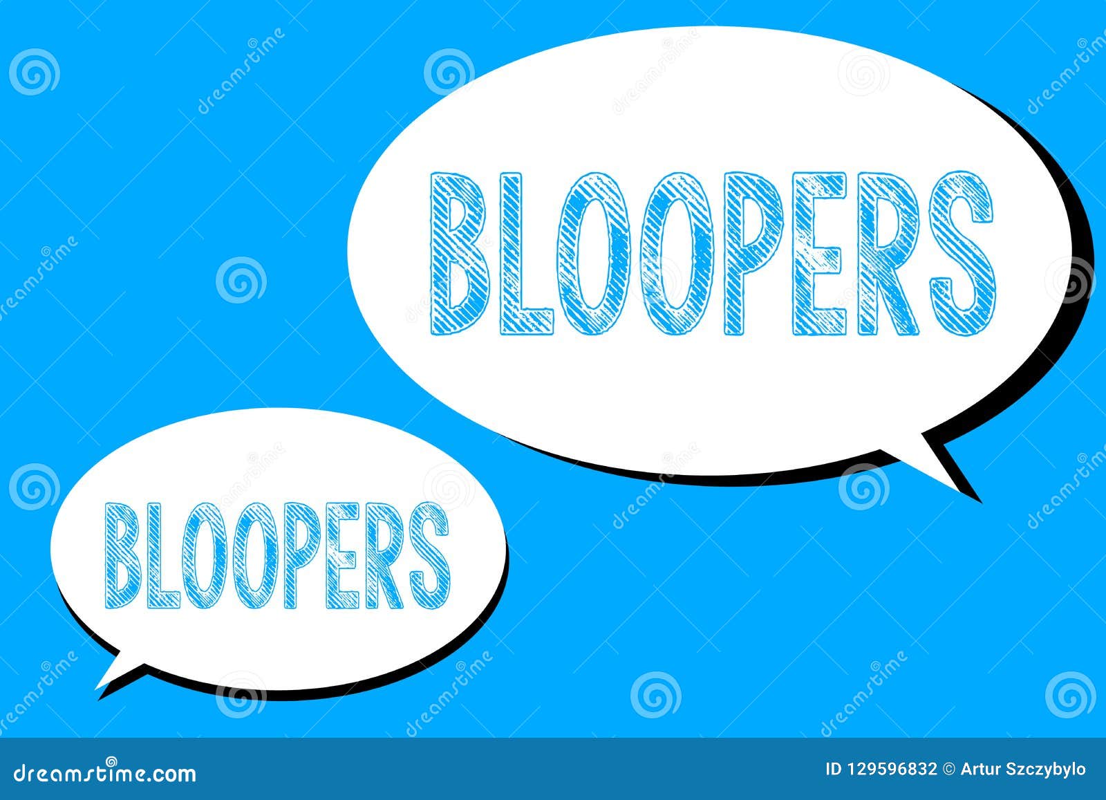 Word Writing Text Bloopers. Business Concept for Embarrassing Errors ...
