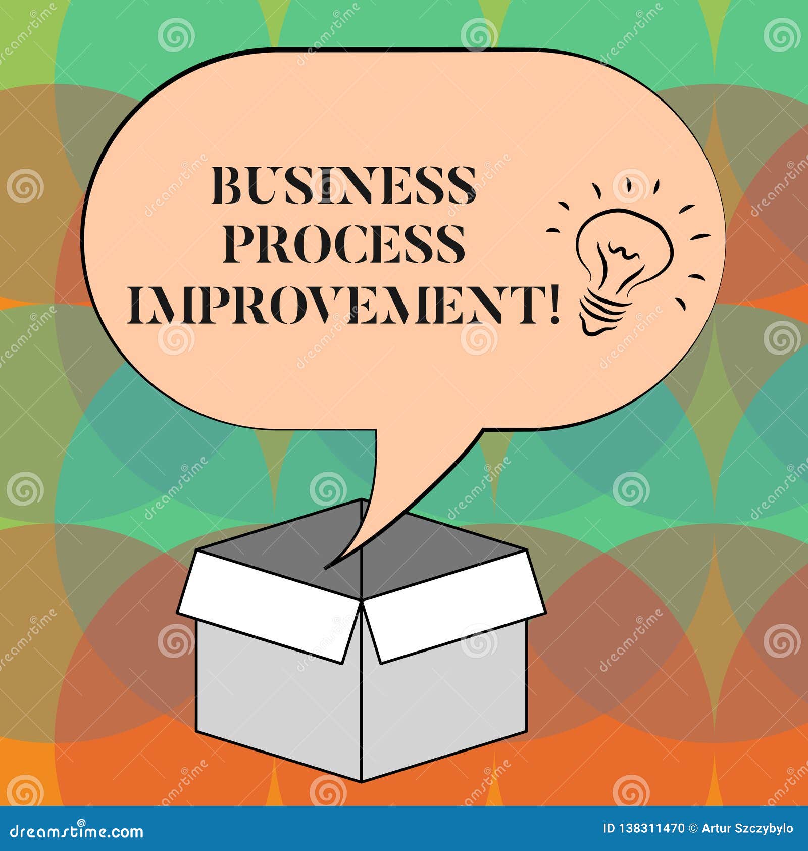 Word Writing Text Business Process Improvement. Business Concept for ...