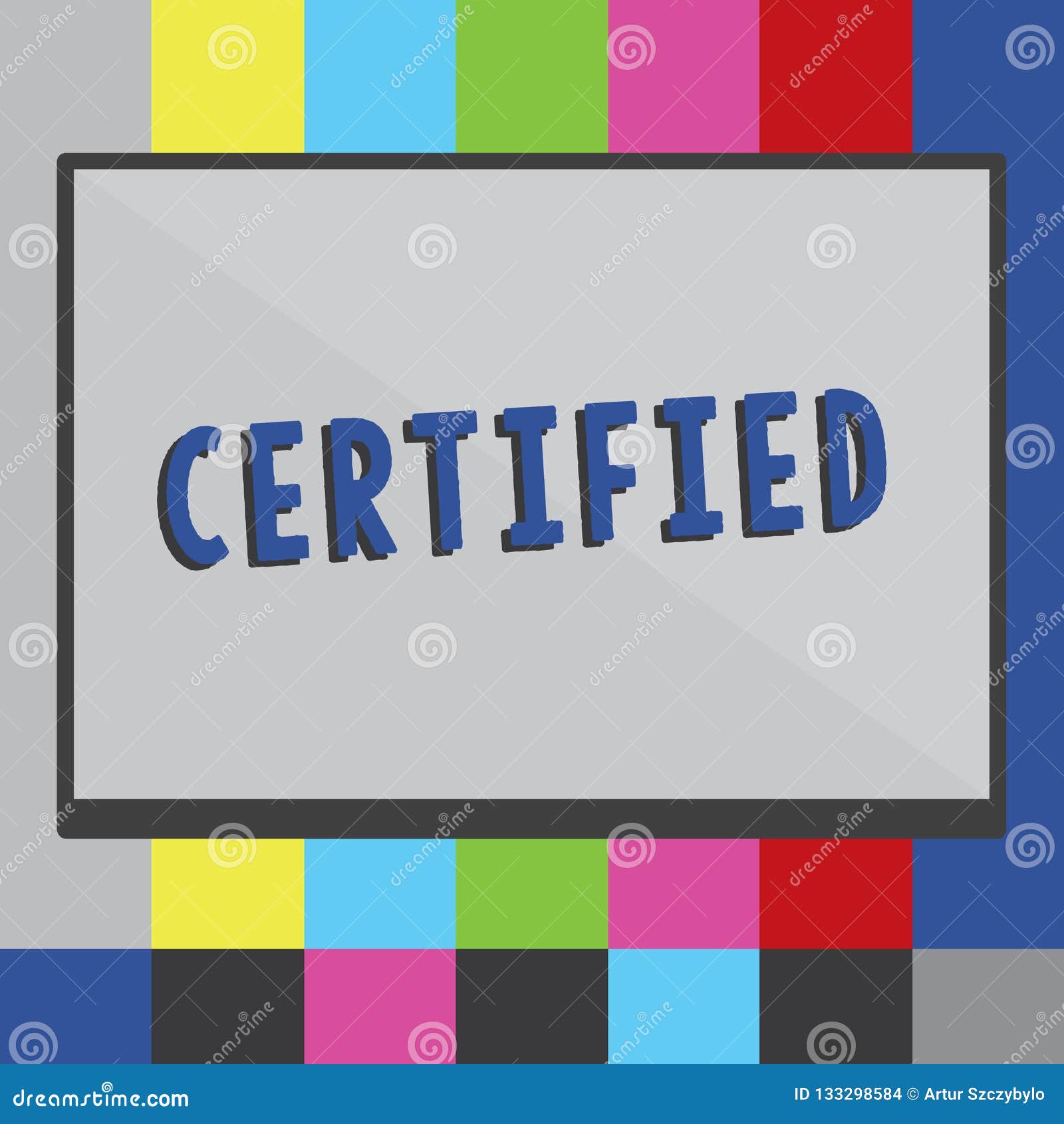 Word Writing Text Certified. Business Concept for Officially Recognize ...