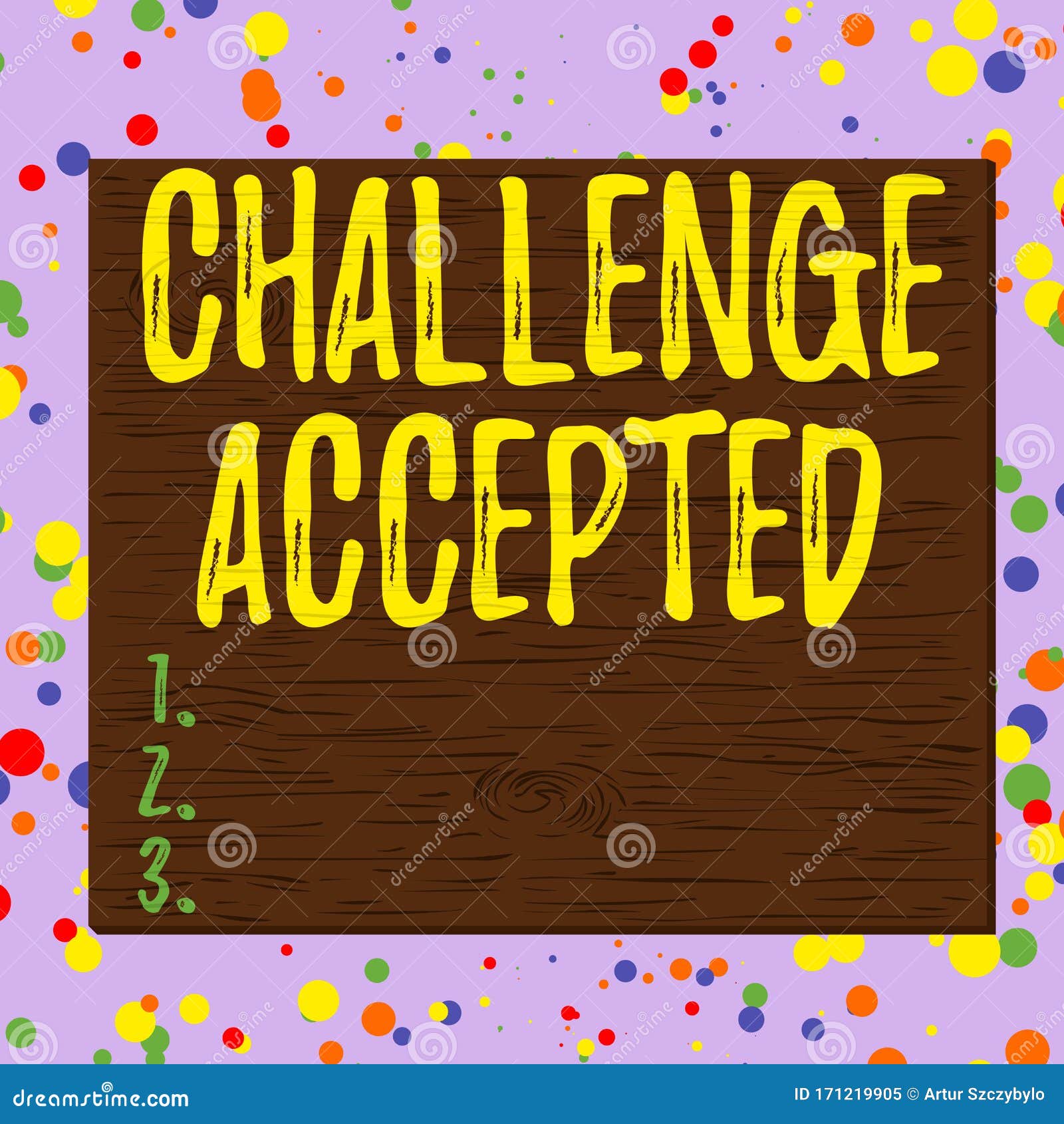 Word Writing Text Challenge Accepted. Business Concept for To ...