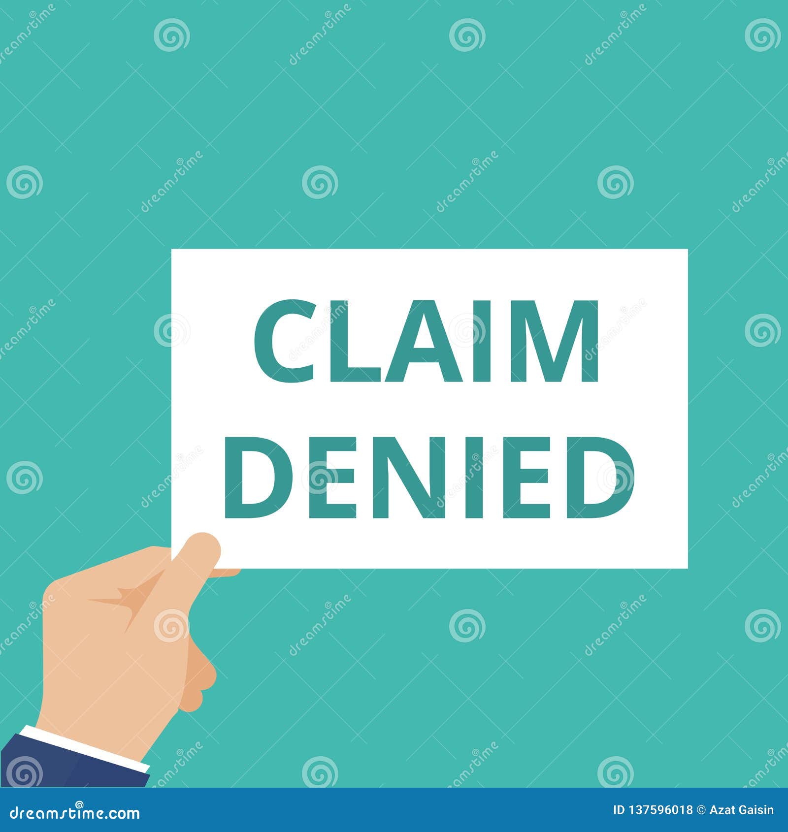 Word Writing Text Claim Denied Stock Illustration - Illustration of ...