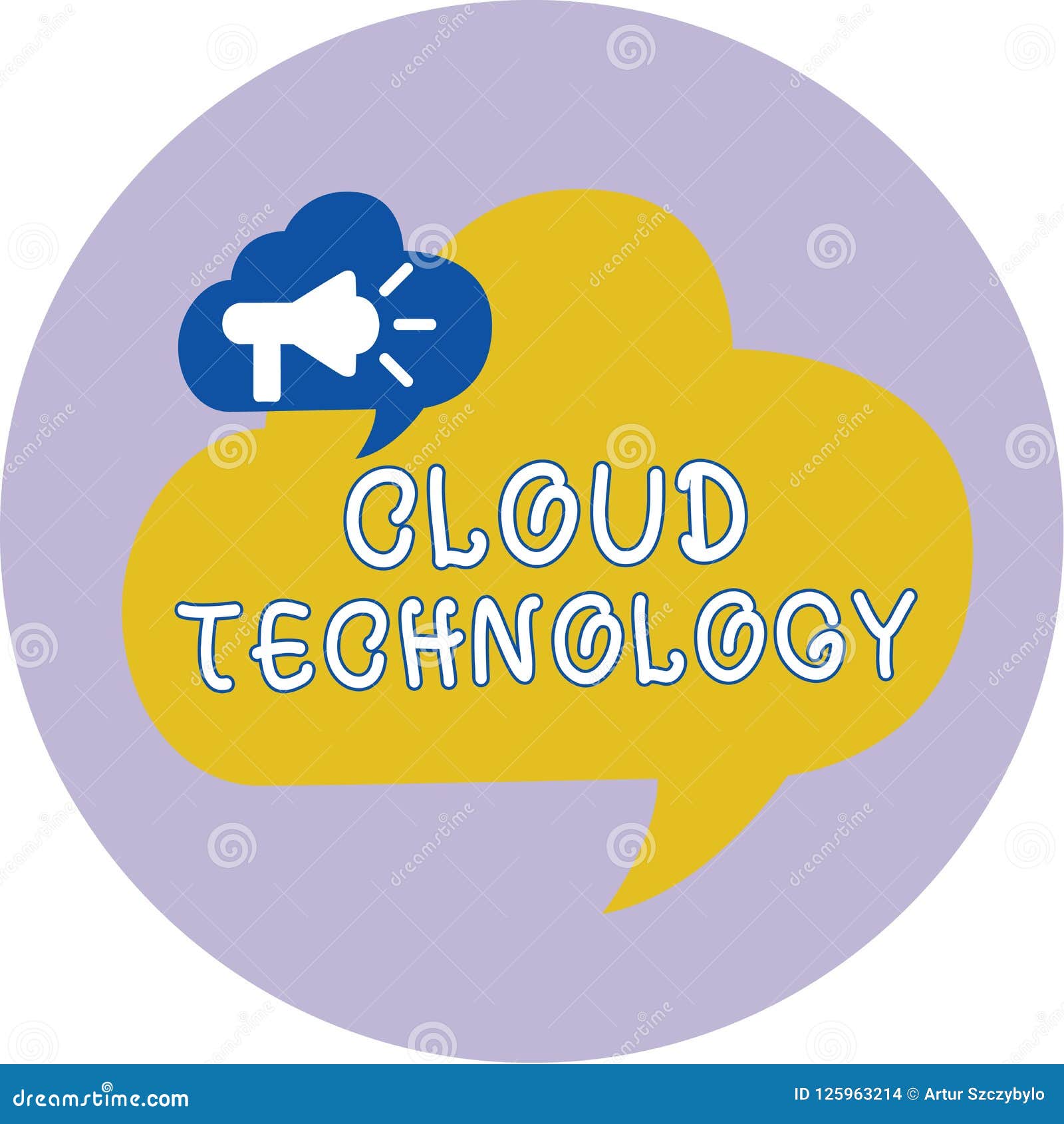Word Writing Text Cloud Technology. Business Concept for Storing and ...