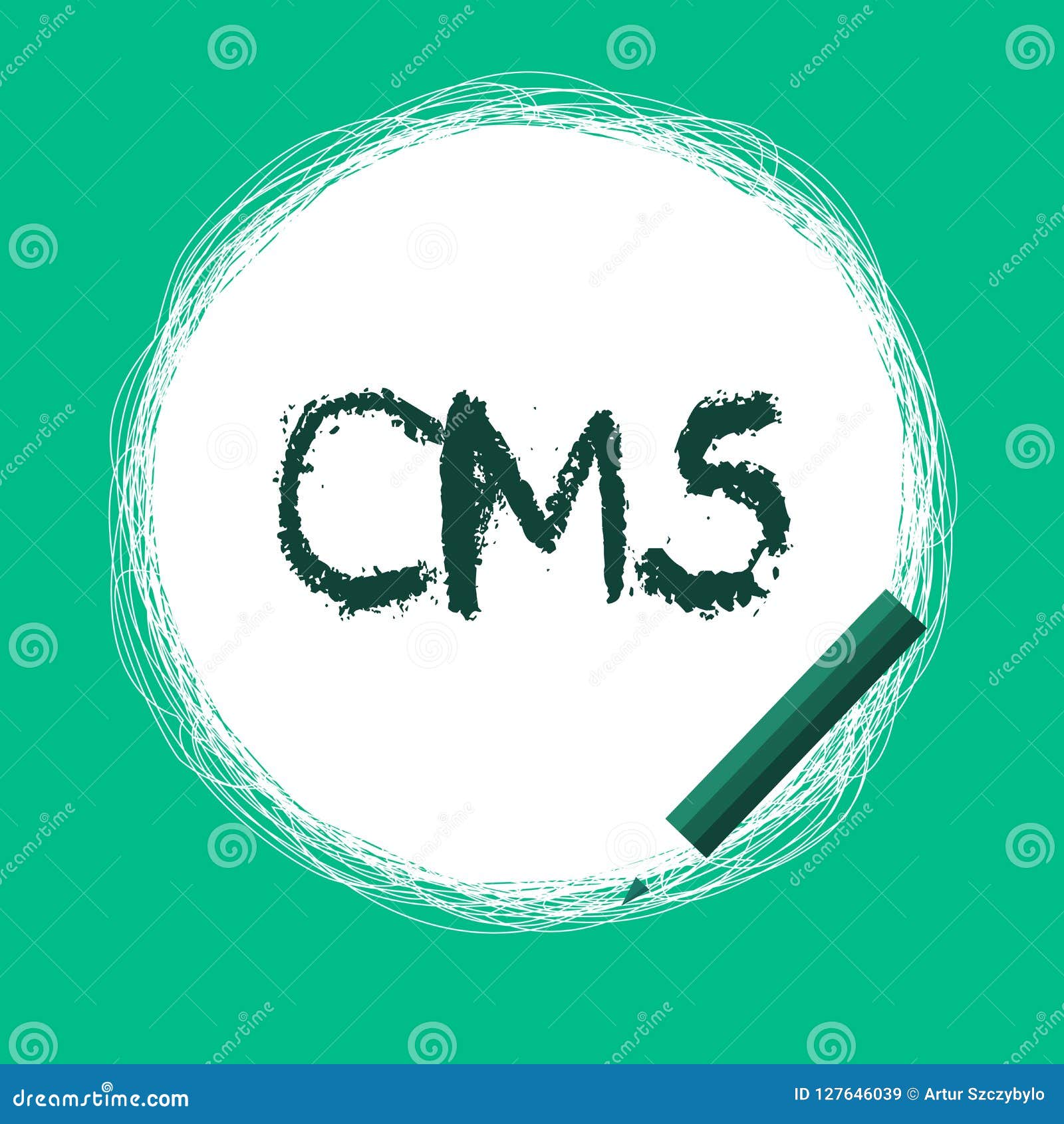 Word Writing Text Cms. Business Concept for Manages the Creation and ...
