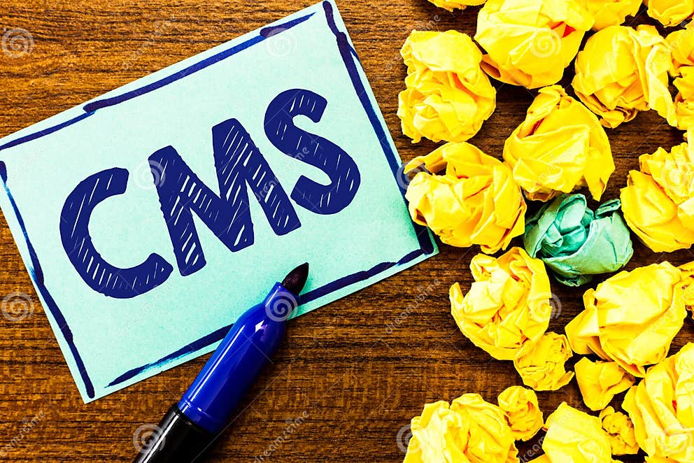 Word Writing Text Cms. Business Concept for Manages the Creation and ...