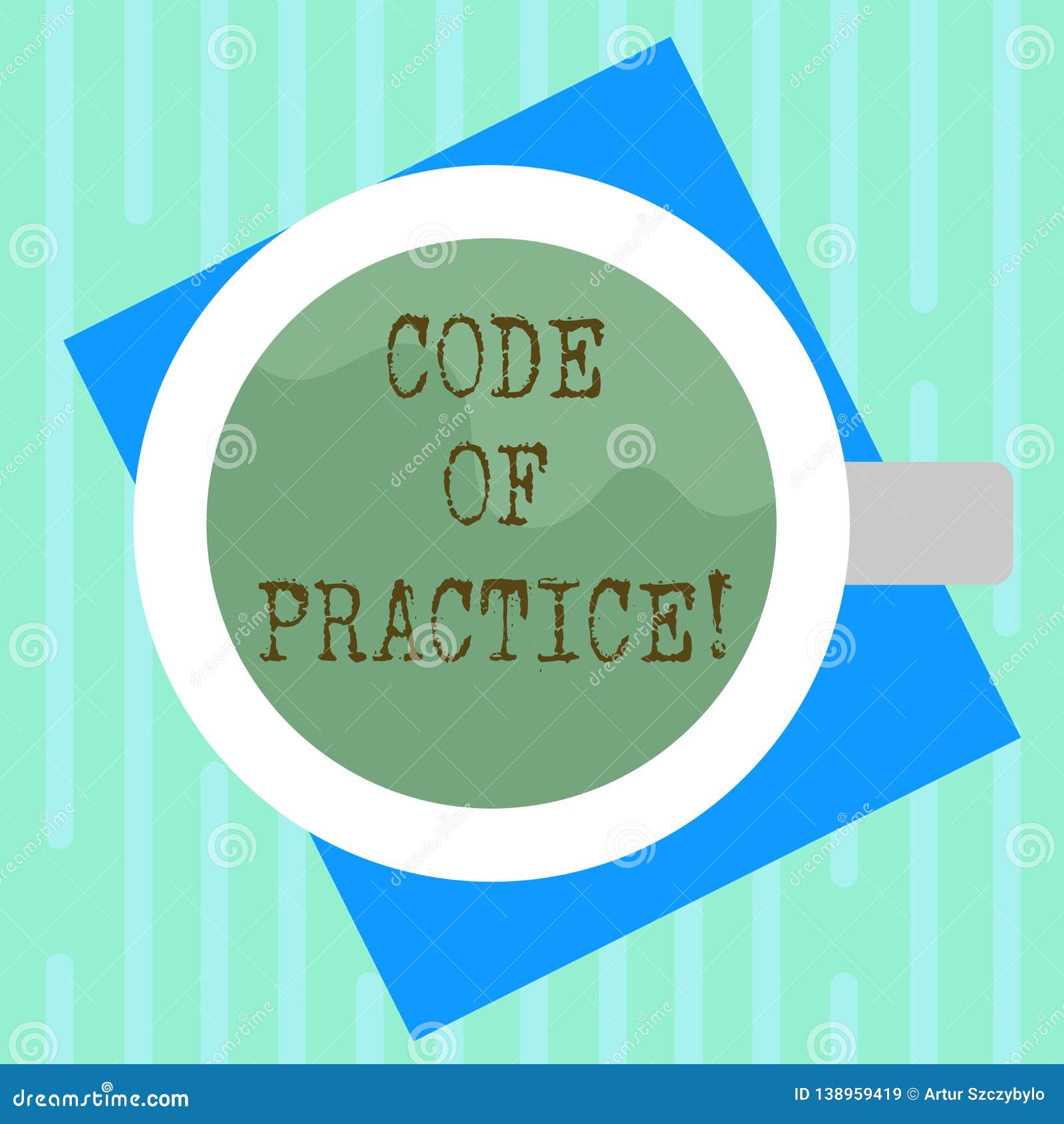 Word Writing Text Code of Practice. Business Concept for Written Rules ...