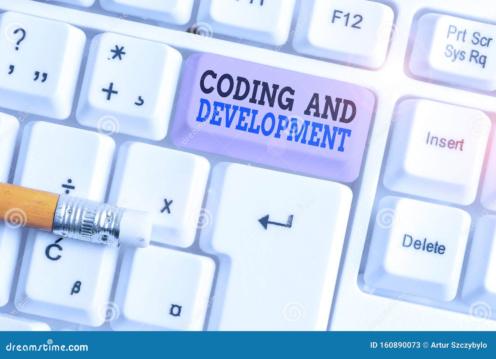 Word Writing Text Coding and Development. Business Concept for Programming Building Simple ...