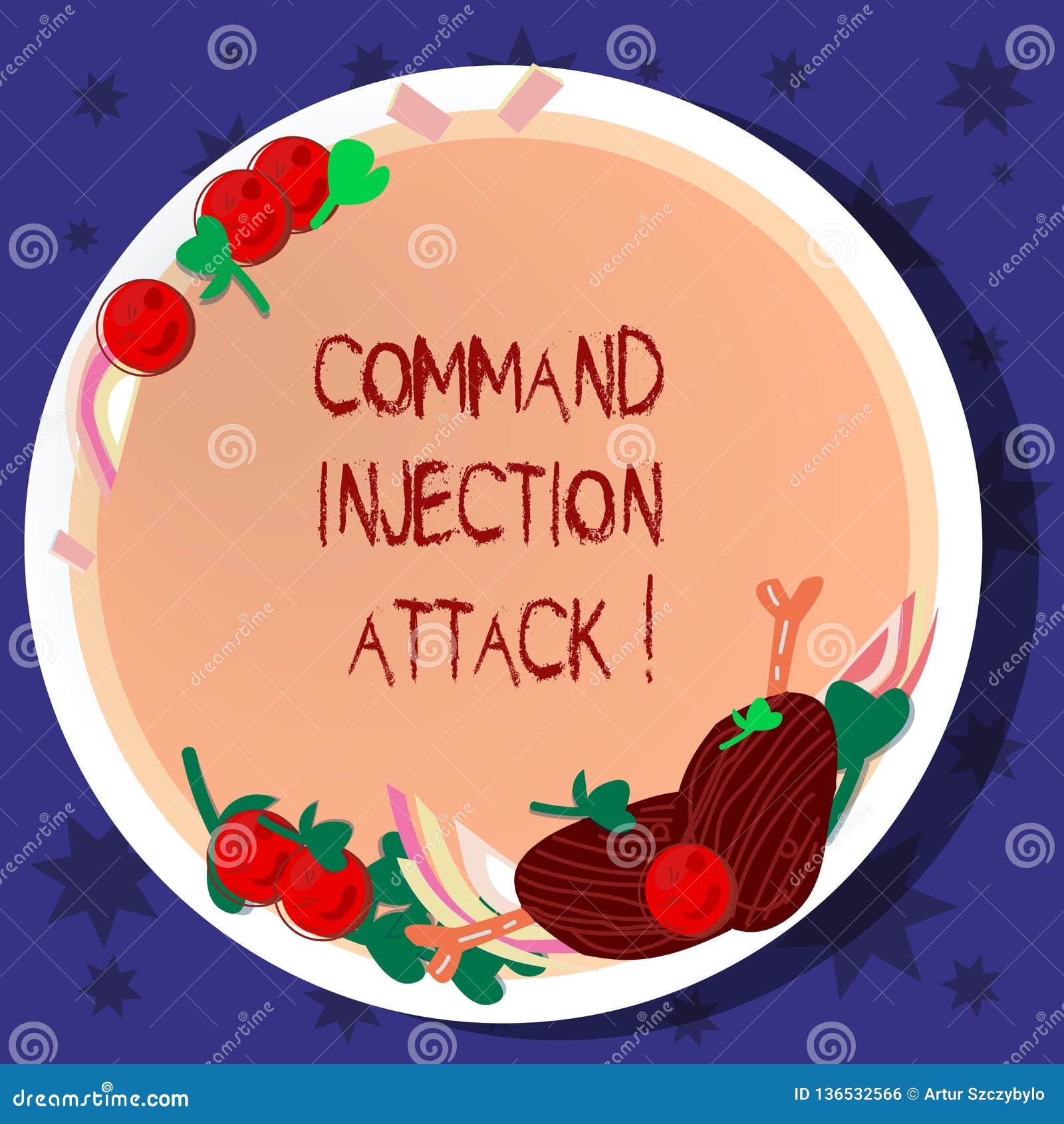 Word Writing Text Comanalysisd Injection Attack Business Concept For Execution Of Arbitrary