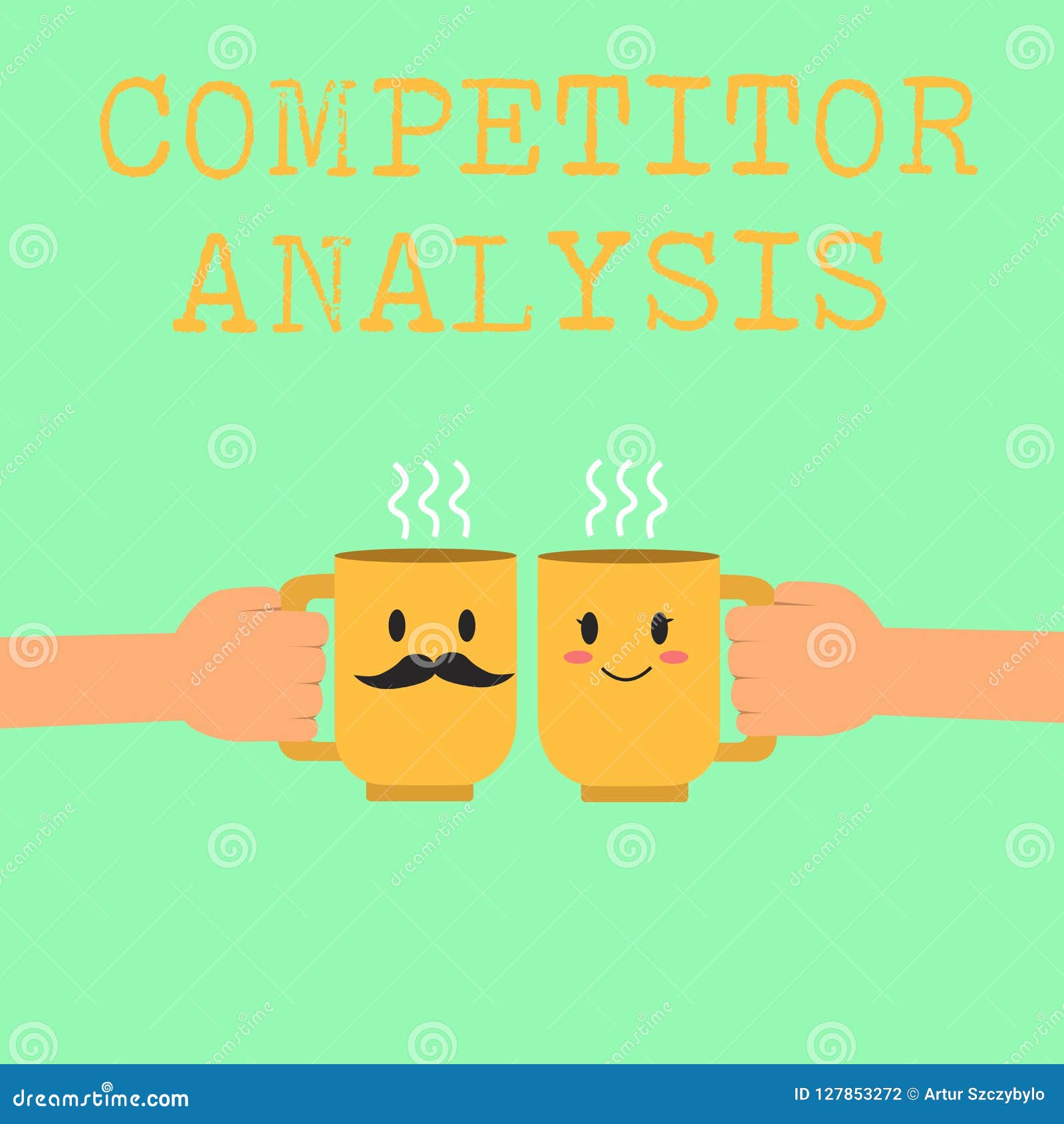 Word Writing Text Competitor Analysis. Business Concept for Determine ...