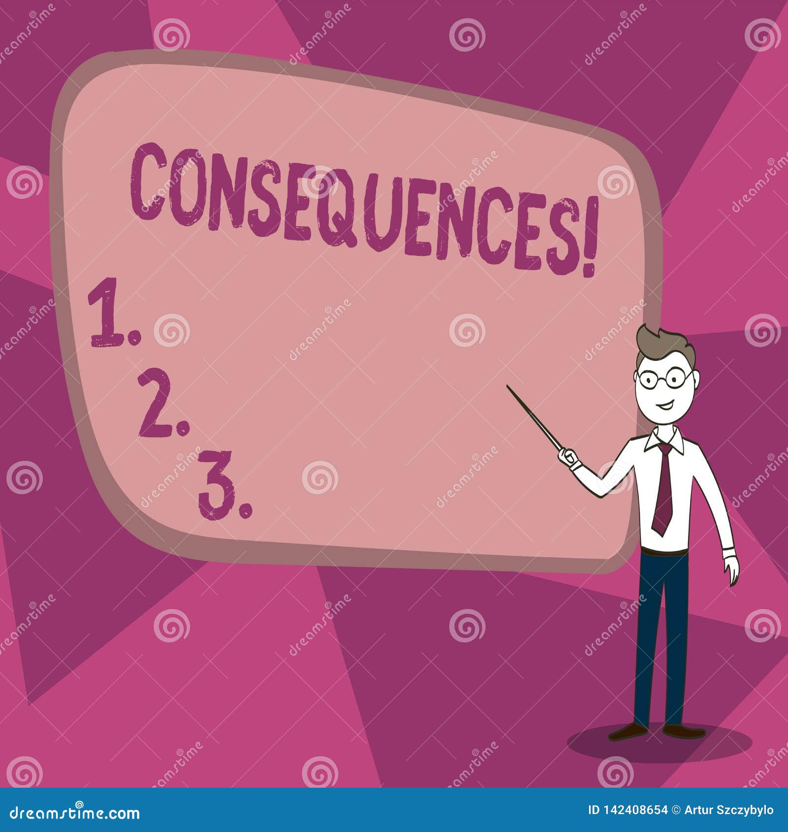 Word Writing Text Consequences. Business Concept for Result Outcome ...