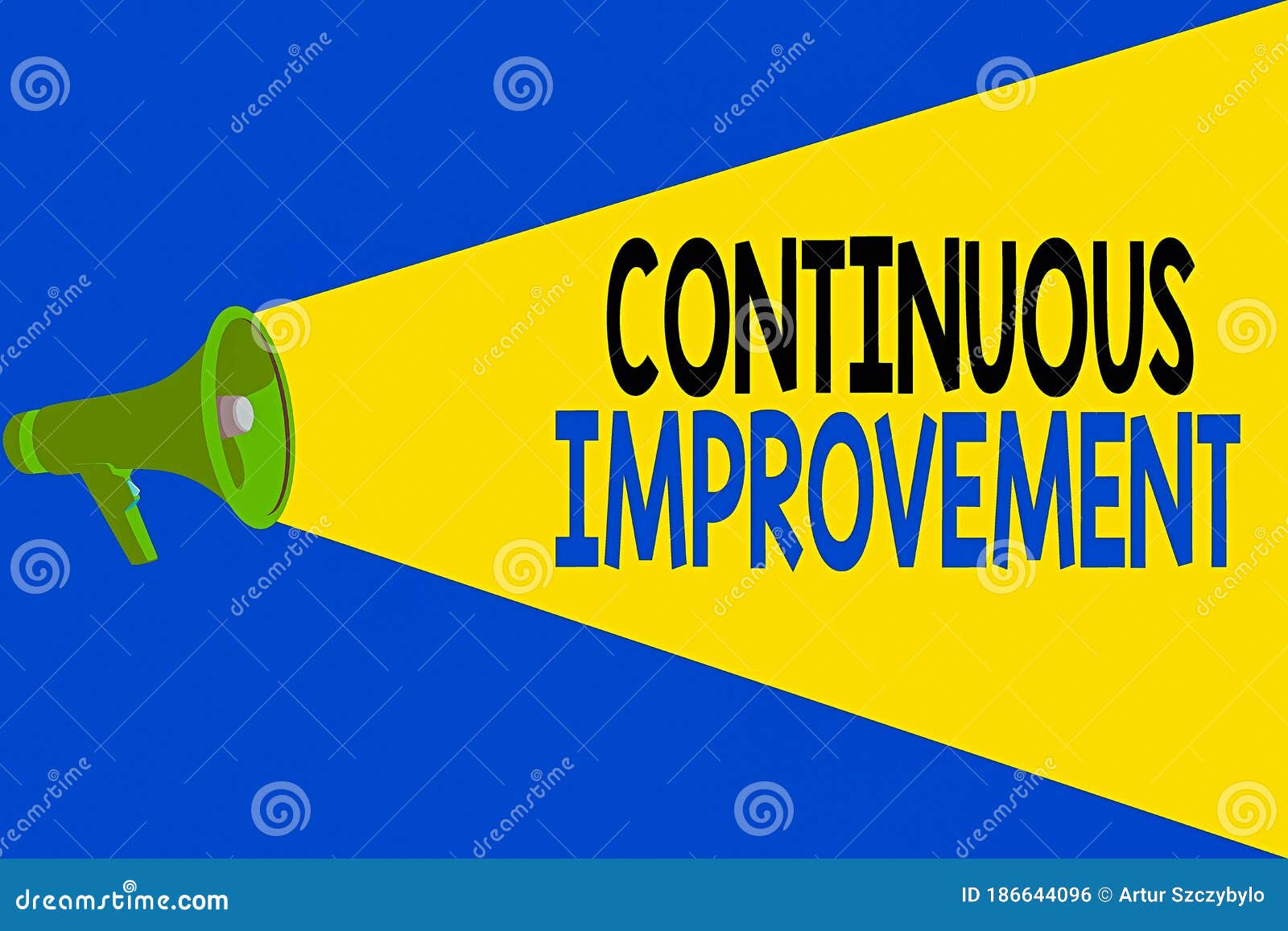Word Writing Text Continuous Improvement. Business Concept for Making ...