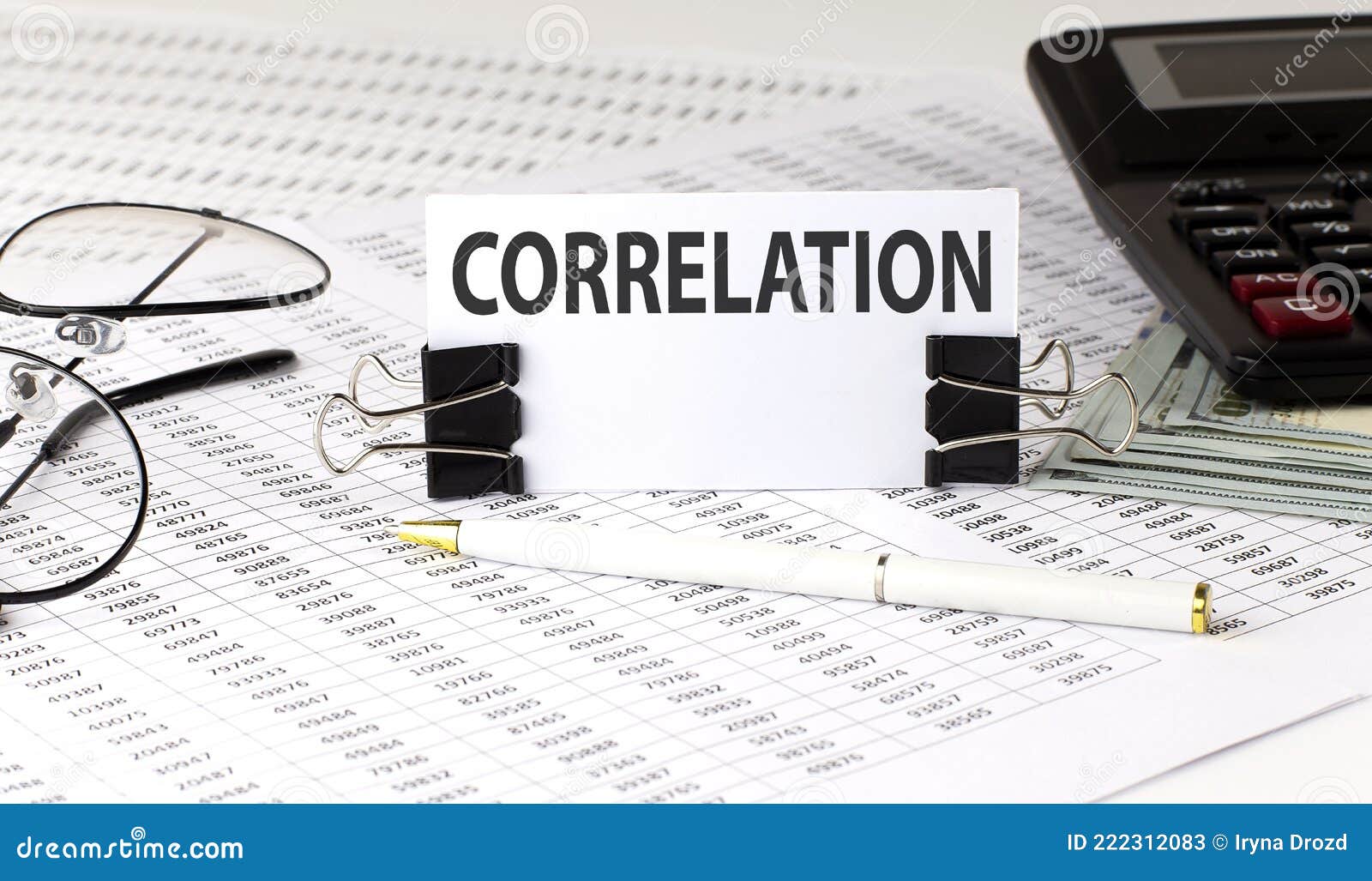 Word Writing Text CORRELATION on White Sticker on Chart Background ...