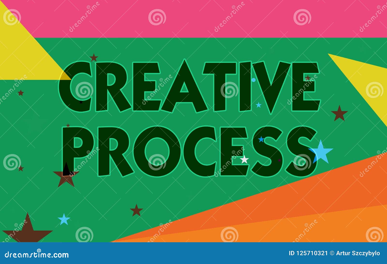 Word Writing Text Creative Process. Business Concept for Act of Making ...