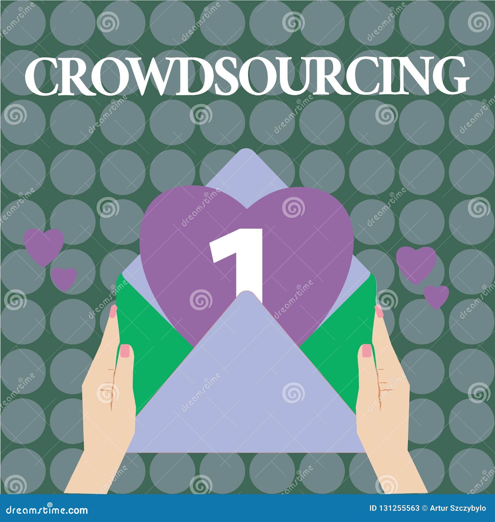 Word Writing Text Crowdsourcing. Business Concept for Obtaining Work ...