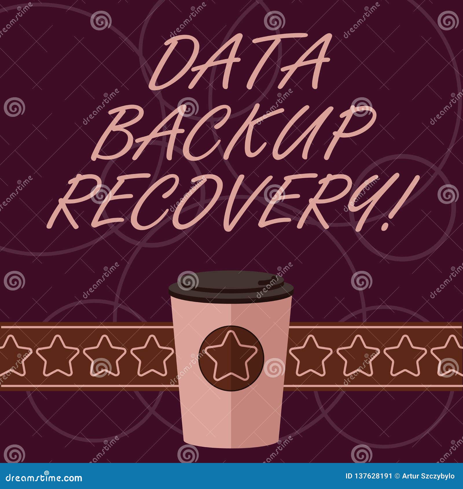 Word Writing Text Data Backup Recovery. Business Concept for the ...